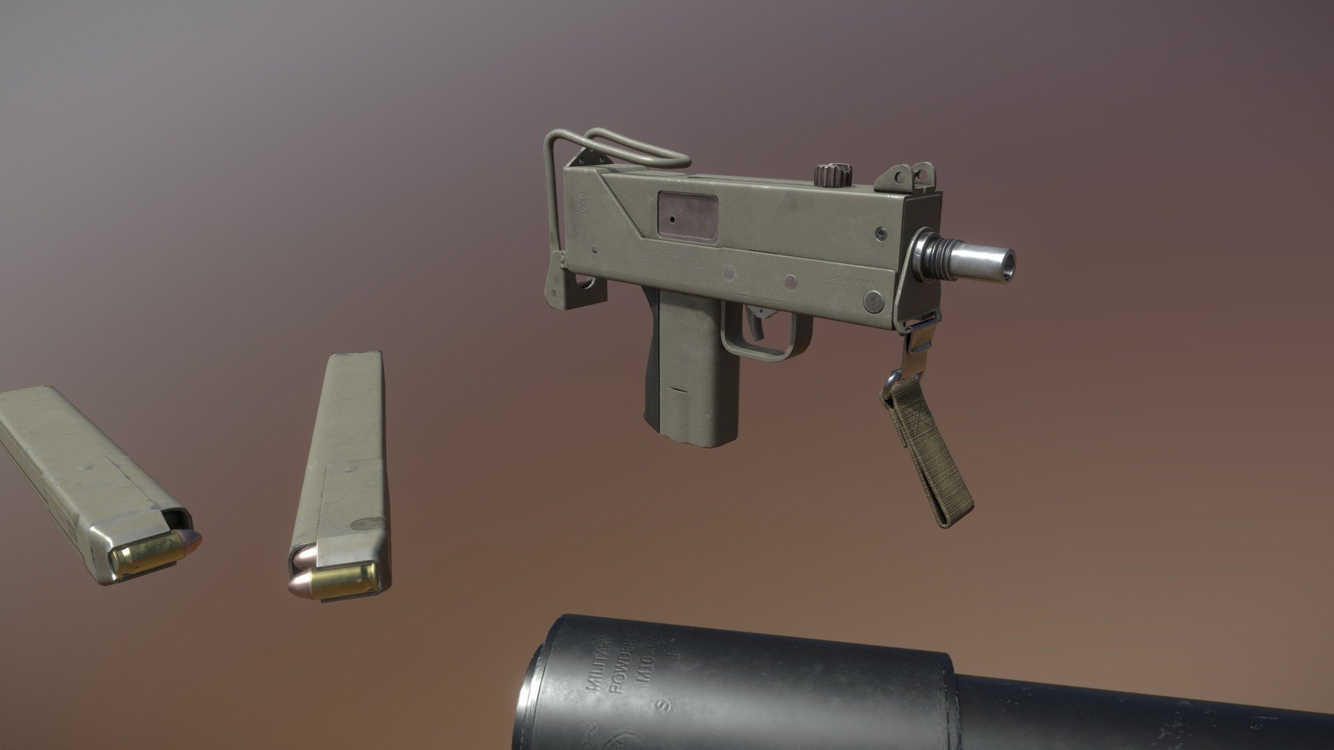 Ingram M10/45 - Download Free 3D model by Rectus [3ff1974] - Sketchfab