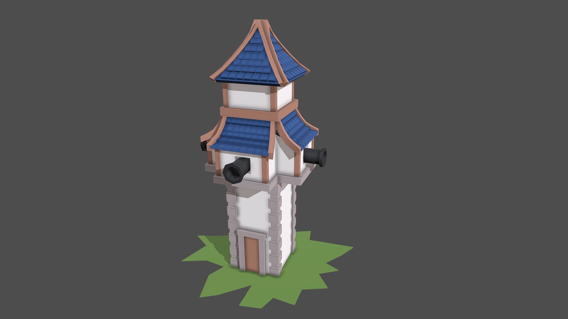 Cannon Tower - 3D model by Hans Designs (@ChristianHansen) [3ff388b ...