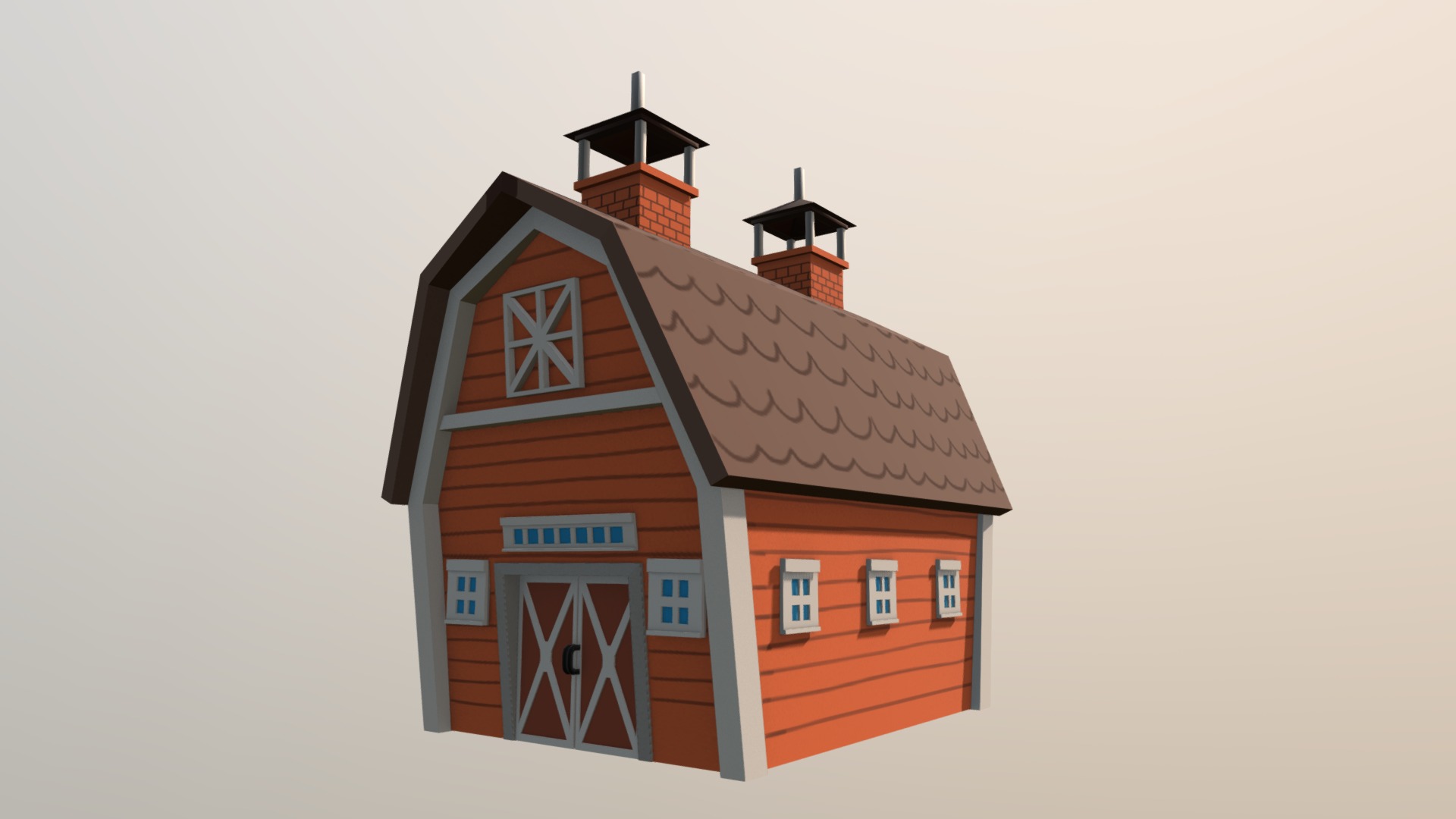 Farmhouse - Buy Royalty Free 3D model by 3dlowpoly [3ff4be4 ...