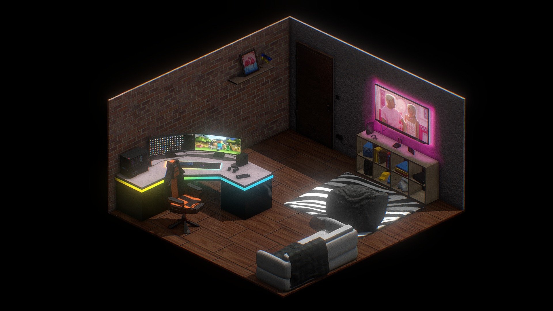 Test Room - Download Free 3D model by hell3879 (@d43dLink) [3ff6de3 ...