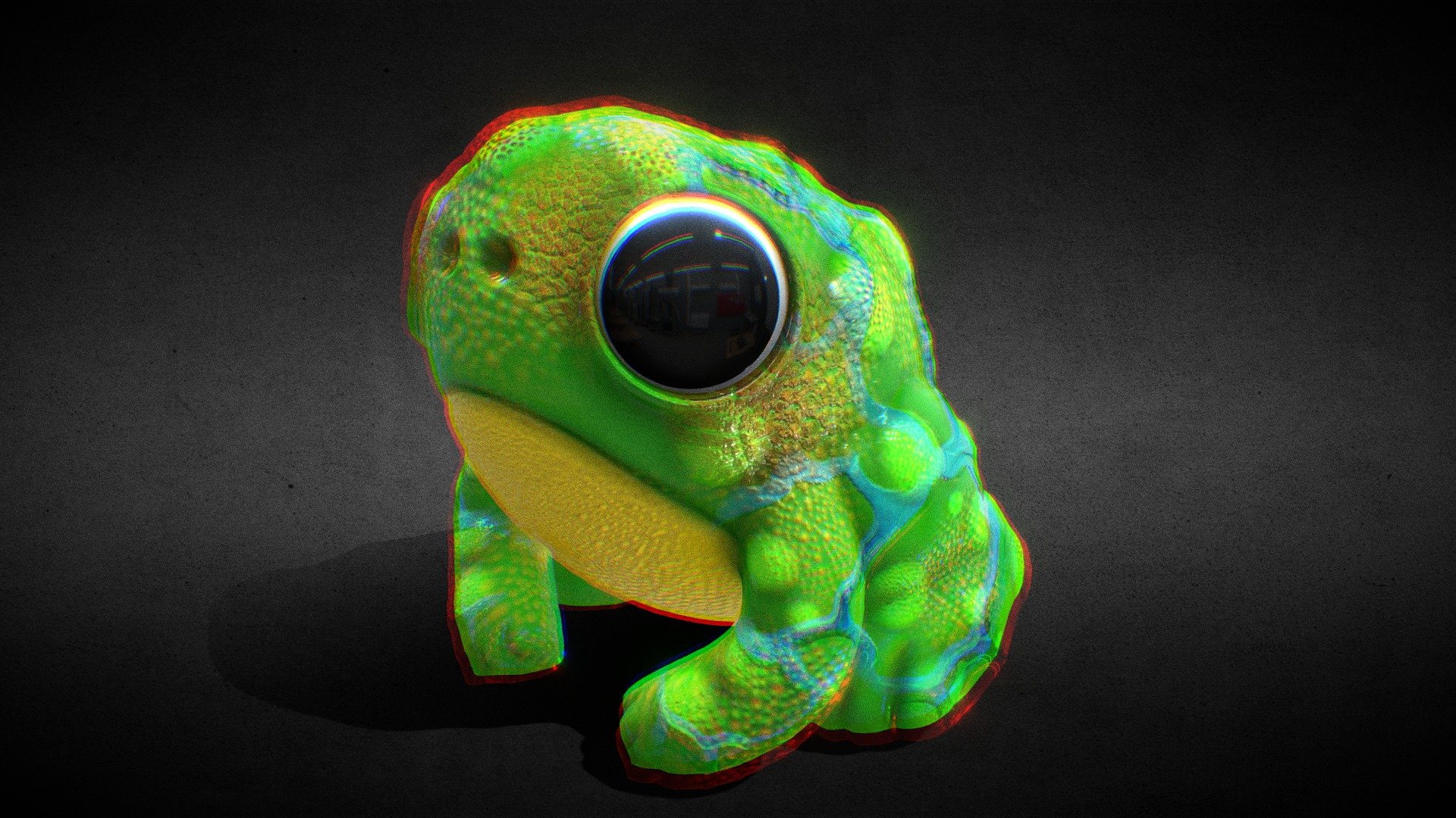 Radioactive frog - Download Free 3D model by Aumentados (@minego90 ...