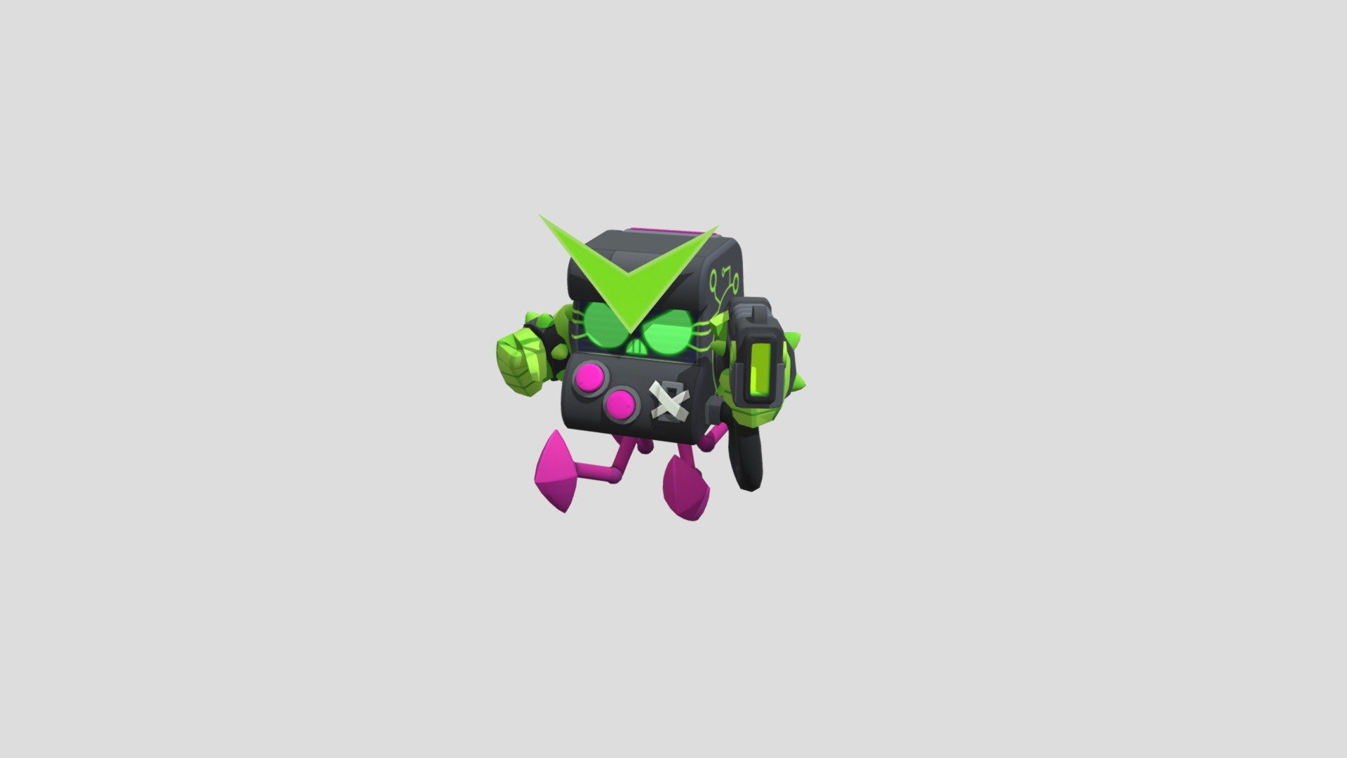 8bit_virus_geo - Download Free 3D model by mourad (@mouradouchen11 ...