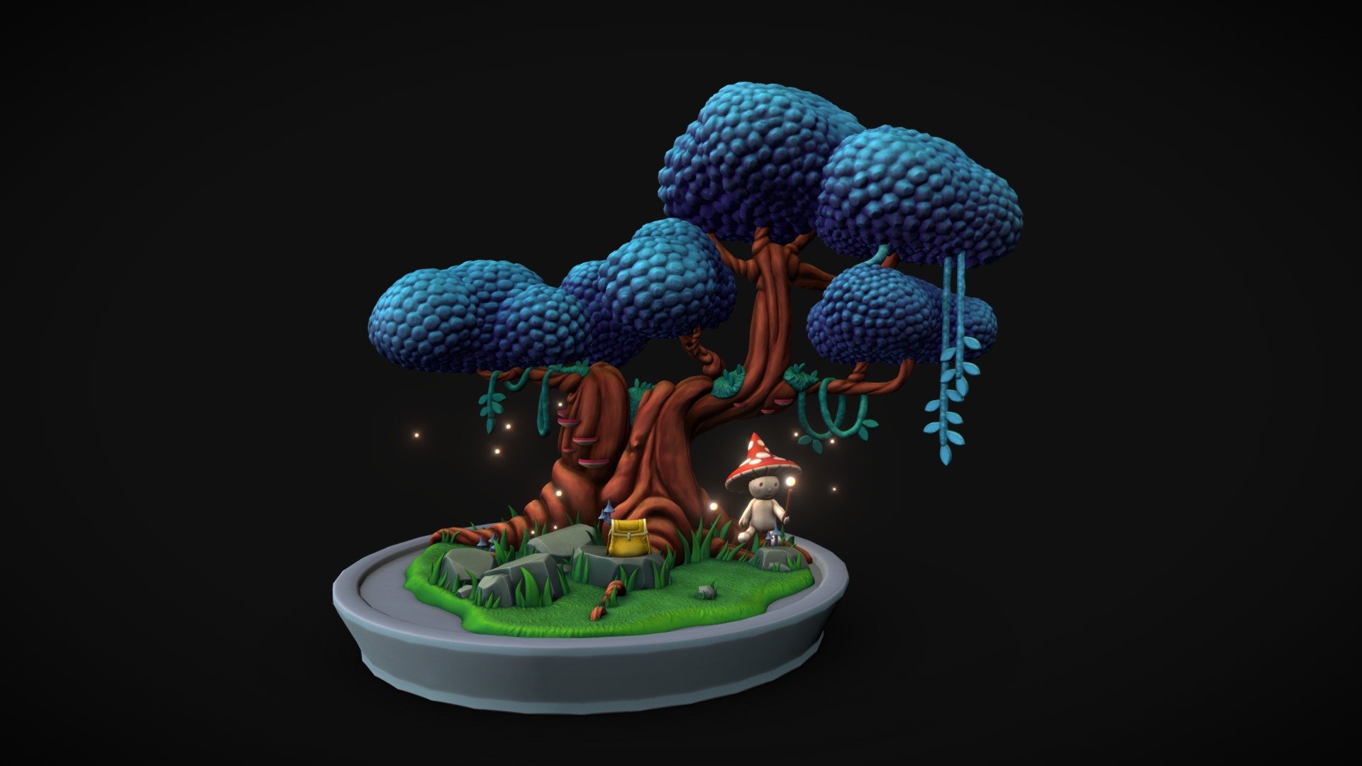 Magic Tree - 3D model by Gabriel.Marusak [3ff841e] - Sketchfab