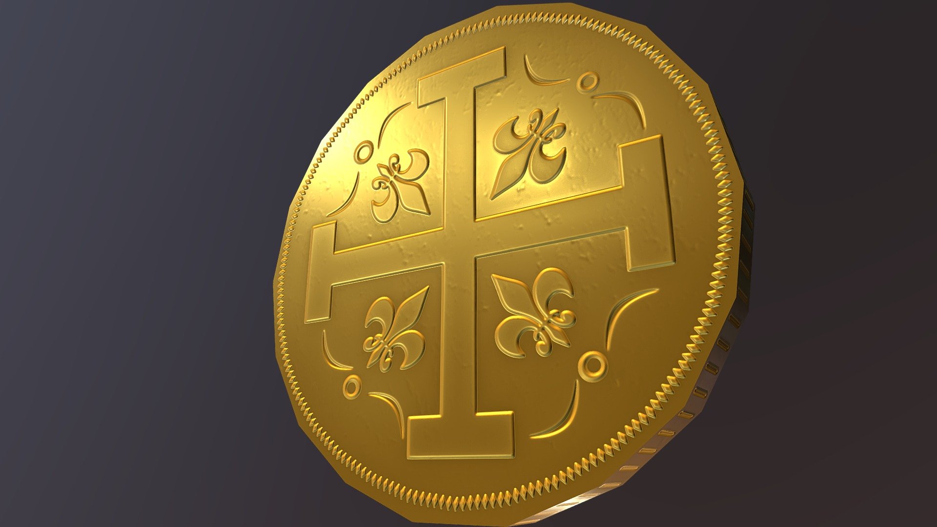 Gold Coin - 3D model by Chi-Time (@Haunted-Dreamer) [3ffb42c] - Sketchfab
