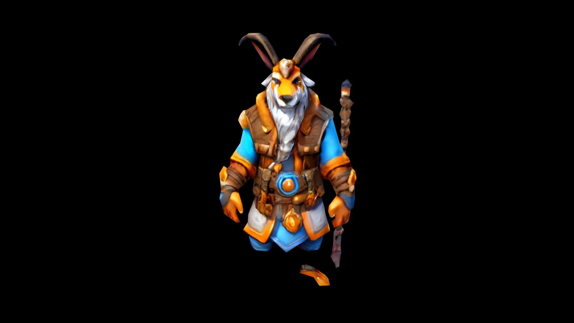 "Animated character of a ram in a majestic outfi - Download Free 3D ...