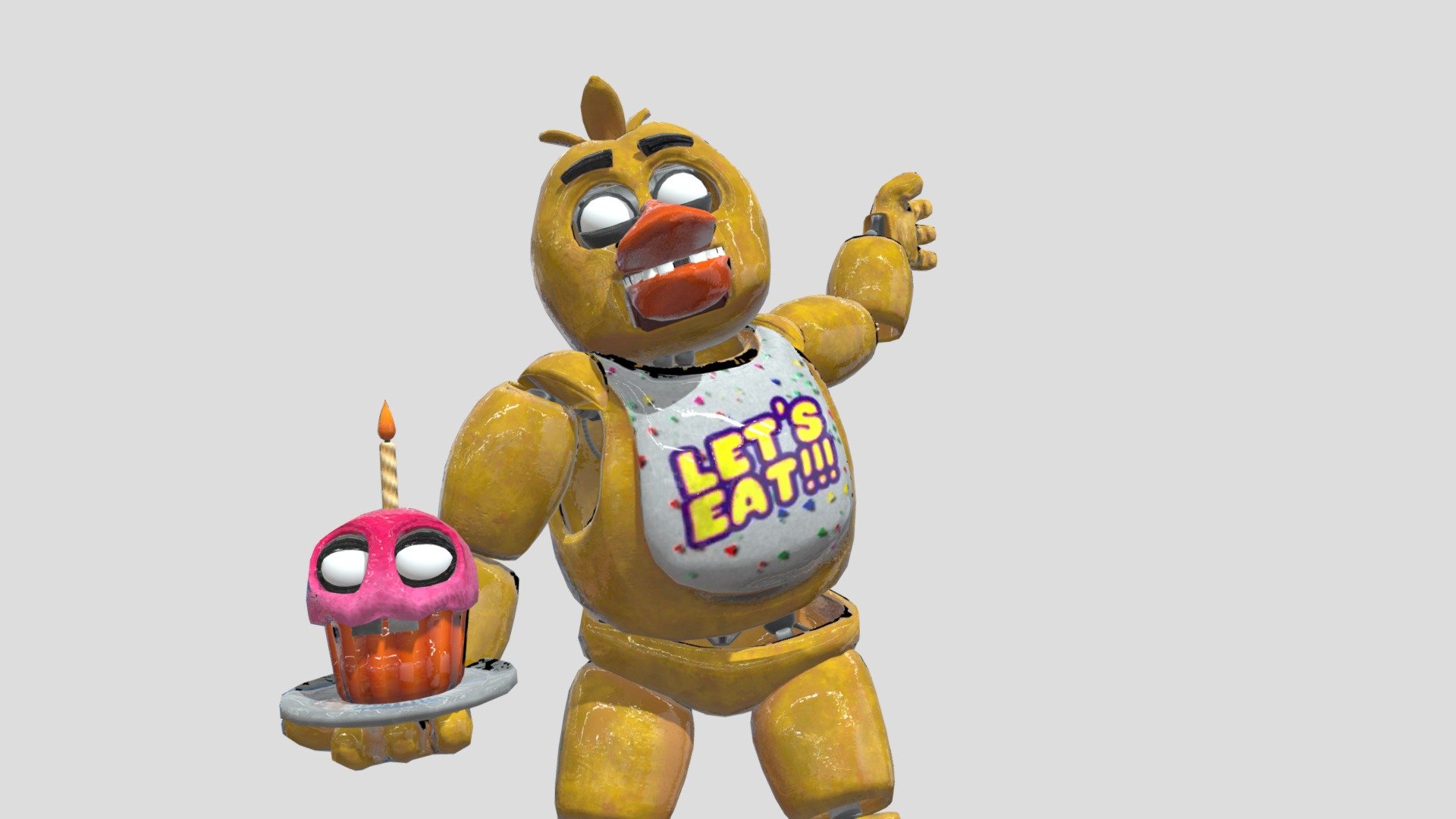 Chica Remastered - Download Free 3D model by OrangeSauceu [3ffd26e ...
