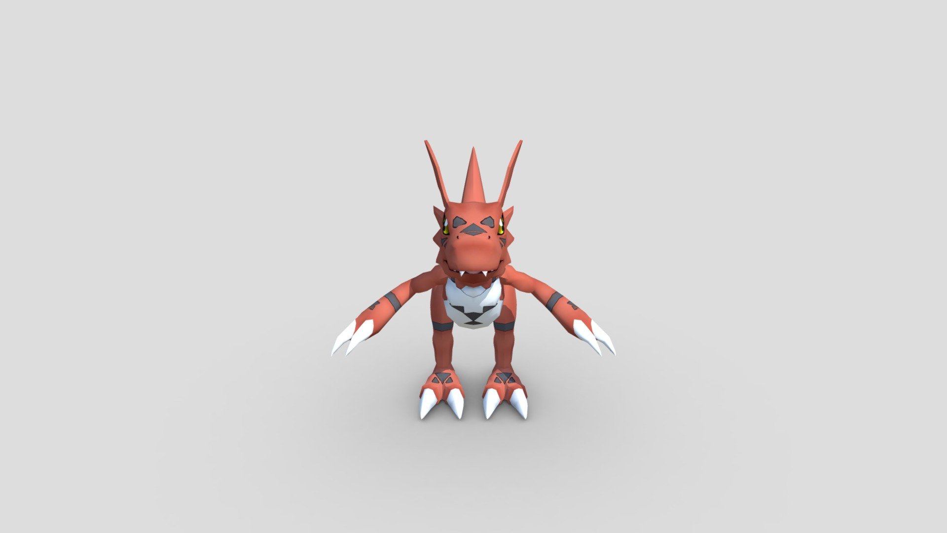Guilmon - Download Free 3D model by mike69420 [3ffe2bb] - Sketchfab