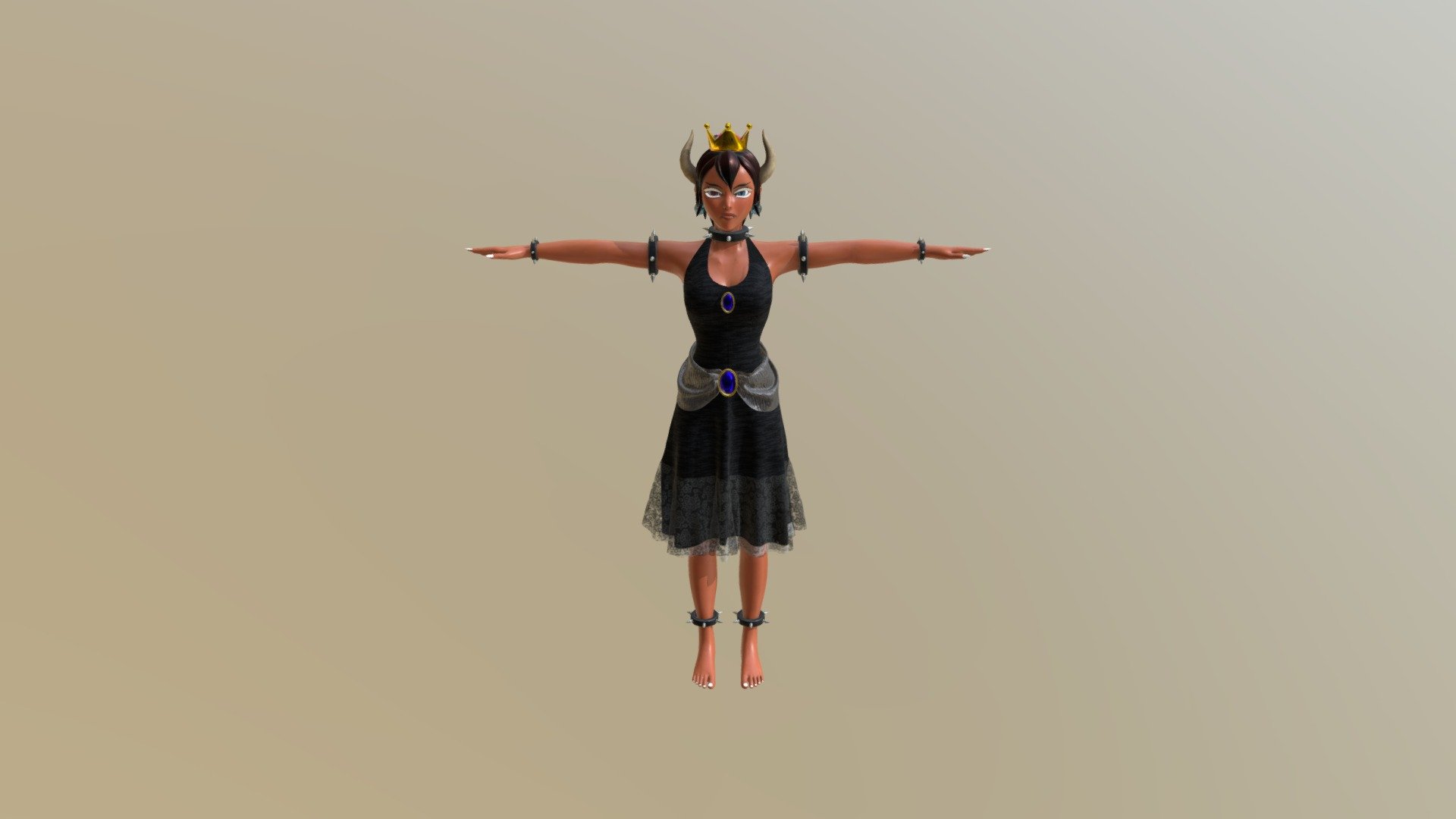 Bowsette 2018 - 3D model by Kevin Mitchell (@kmitchell ...