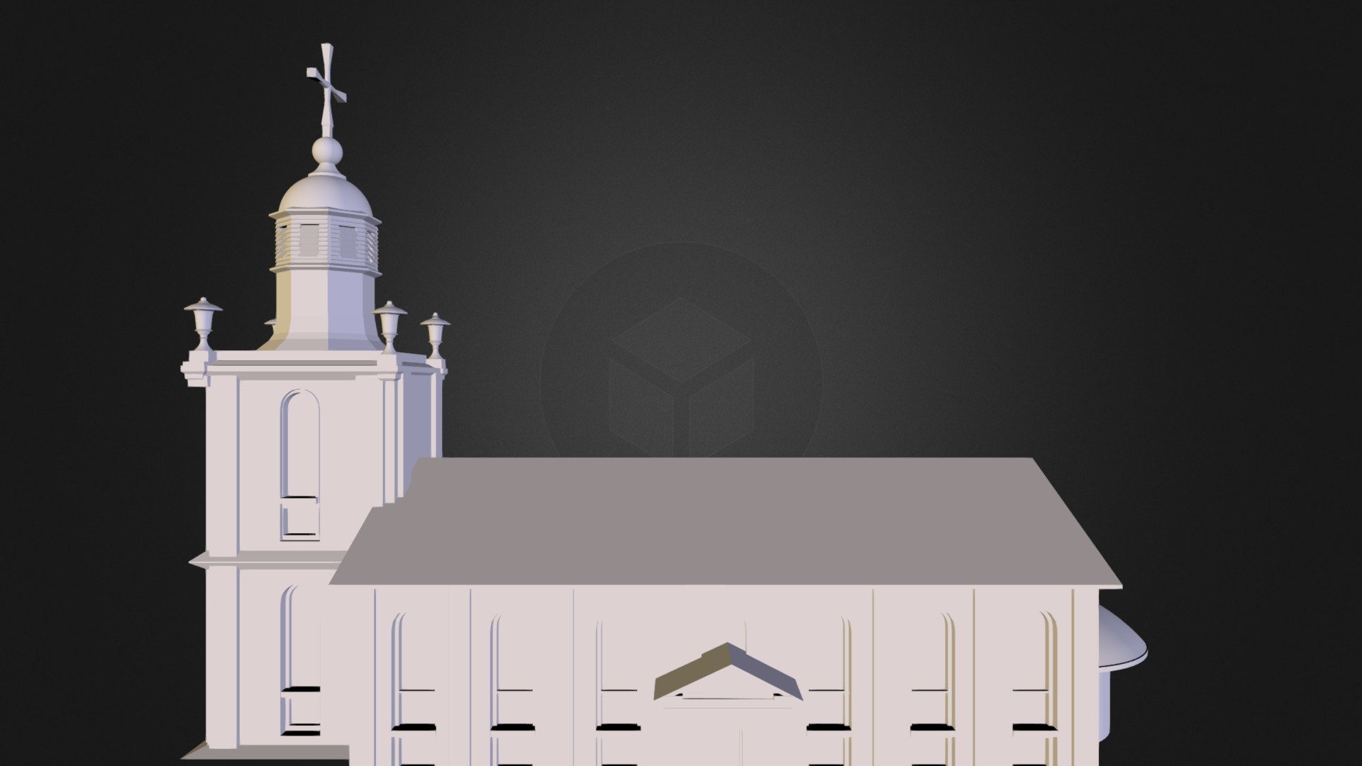 Church - 3D model by me [3otAgEk] - Sketchfab