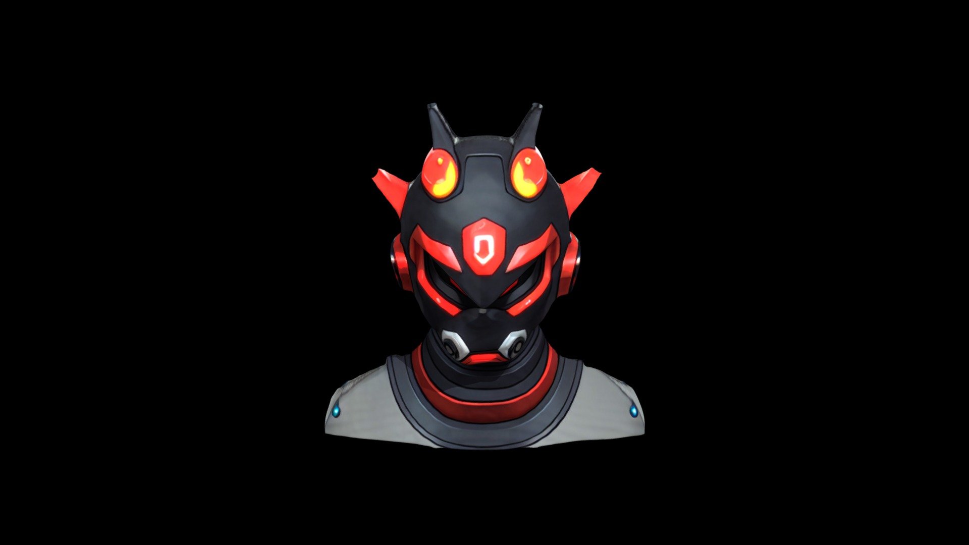 Helmet Mask Robot Cartoon 1499 - Download Free 3D model by klrxyz ...