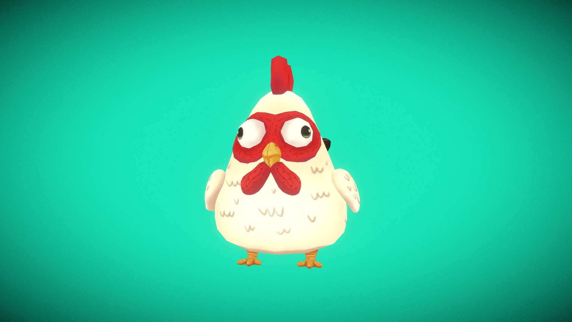Bawk the Chicken - 3D model by mashedbrain [40030a4] - Sketchfab