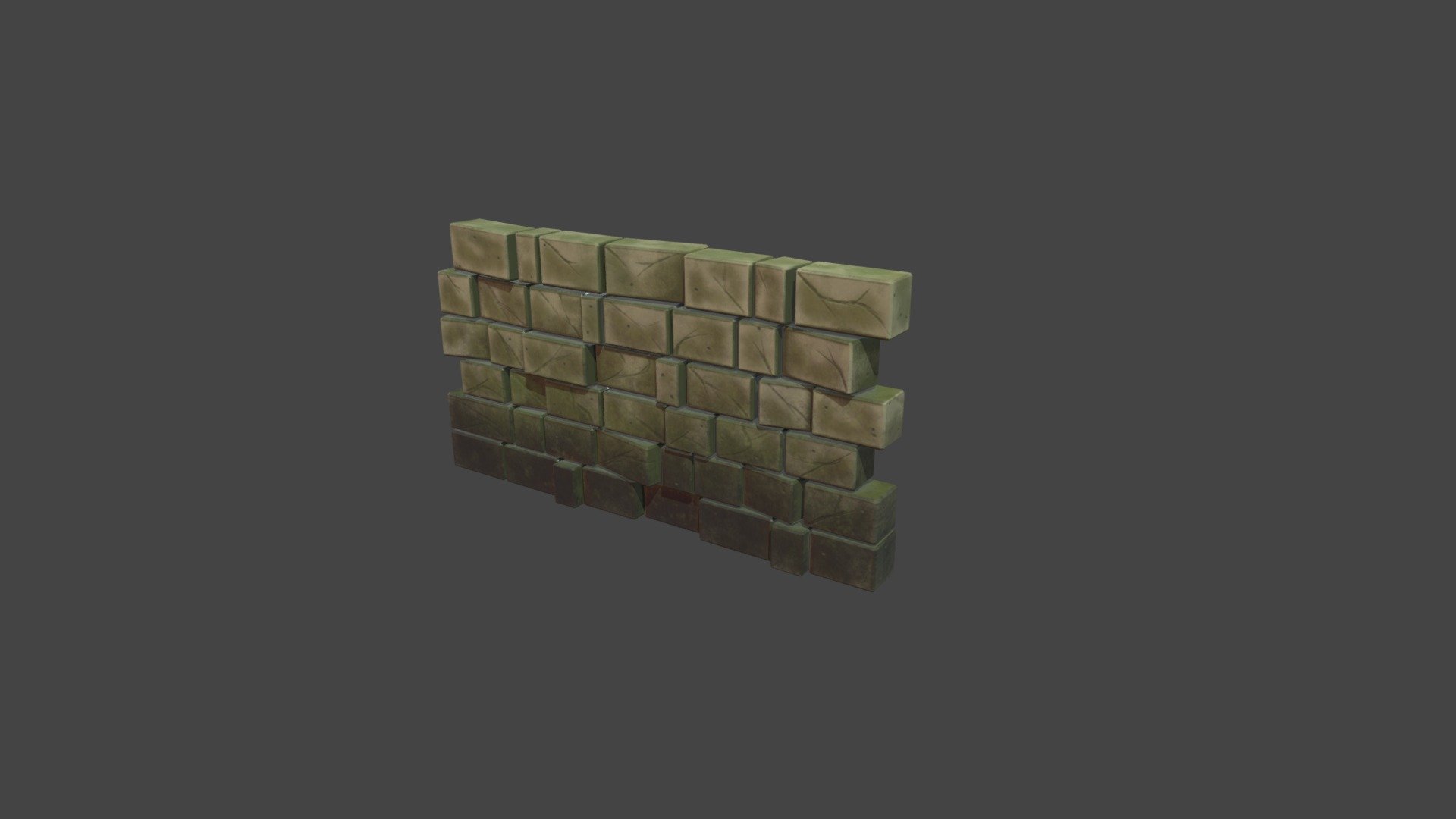 Stylised wall - 3D model by P Spruce (@pebblespruce) [4009b1f] - Sketchfab