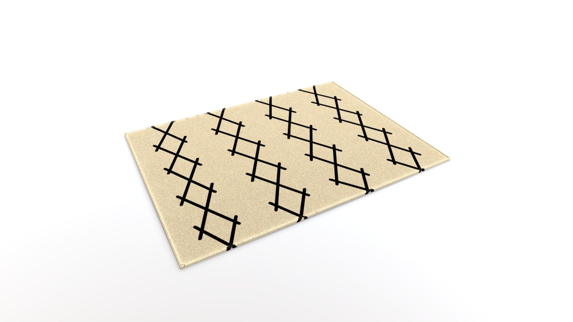 Modern patterned rug - Buy Royalty Free 3D model by interior model ...
