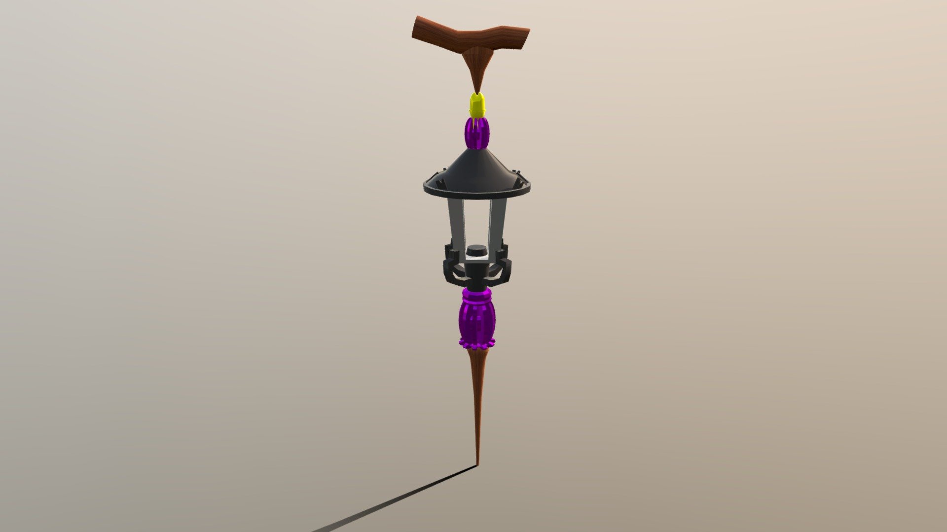 Fantasy walking stick - 3D model by alexnygaardandersen [400f7d1 ...