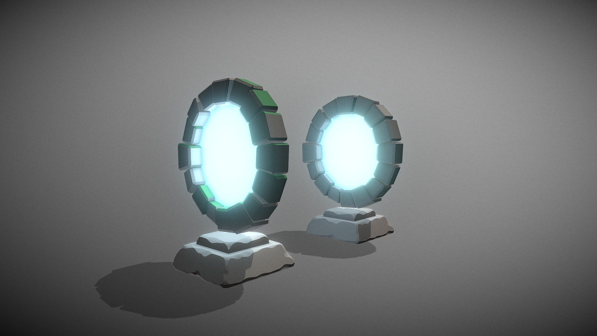Stylized Low Poly Portals - Download Free 3D model by Dandushik ...