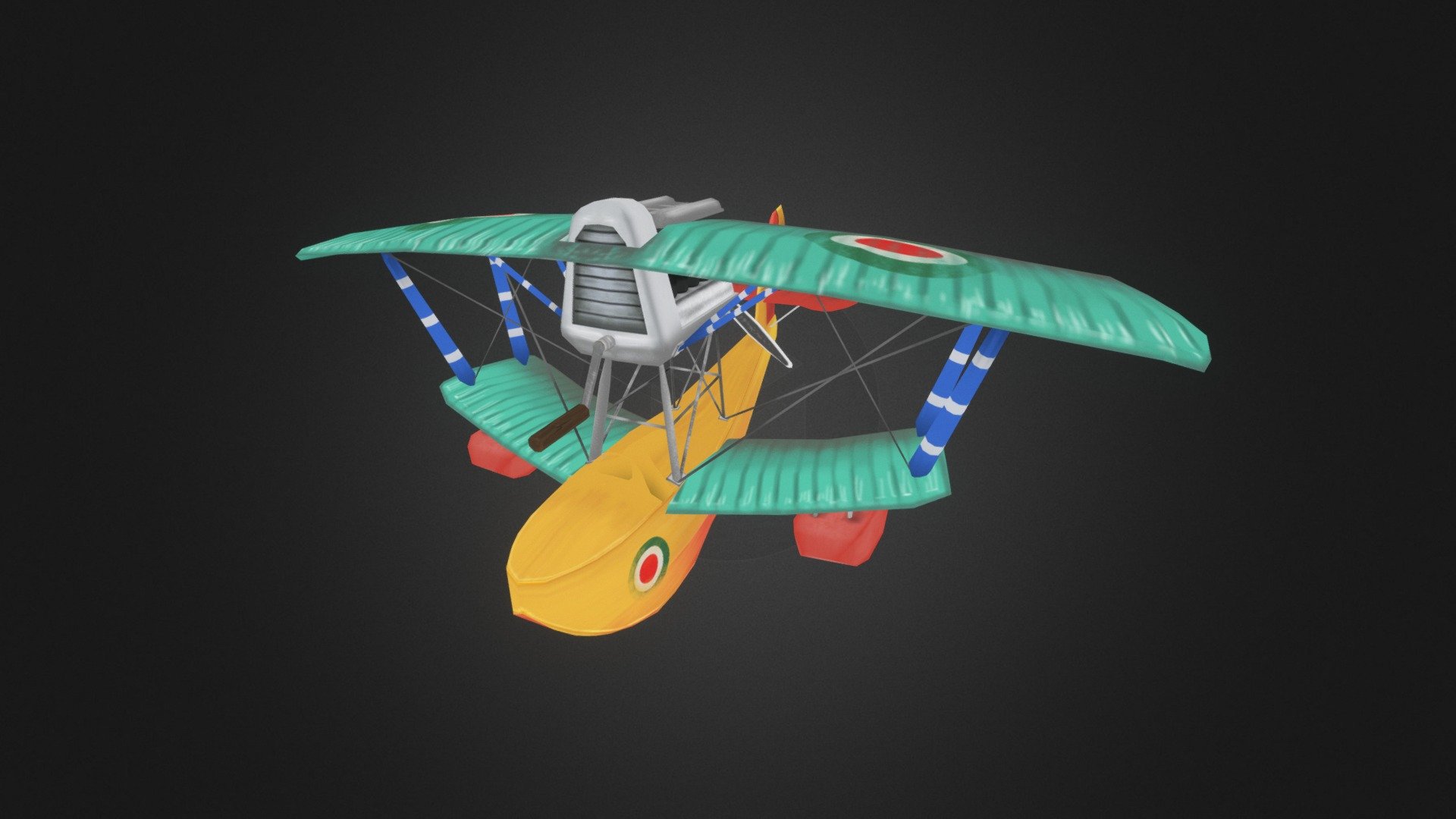 Stylized plane - 3D model by Danshaw [401053e] - Sketchfab