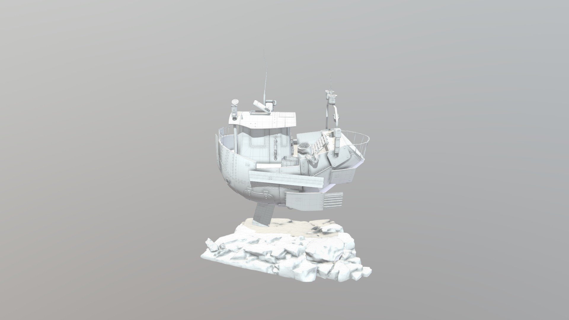 Waldo Ship Model - Concept by Ian Mcque - 3D model by bavlyhanna ...
