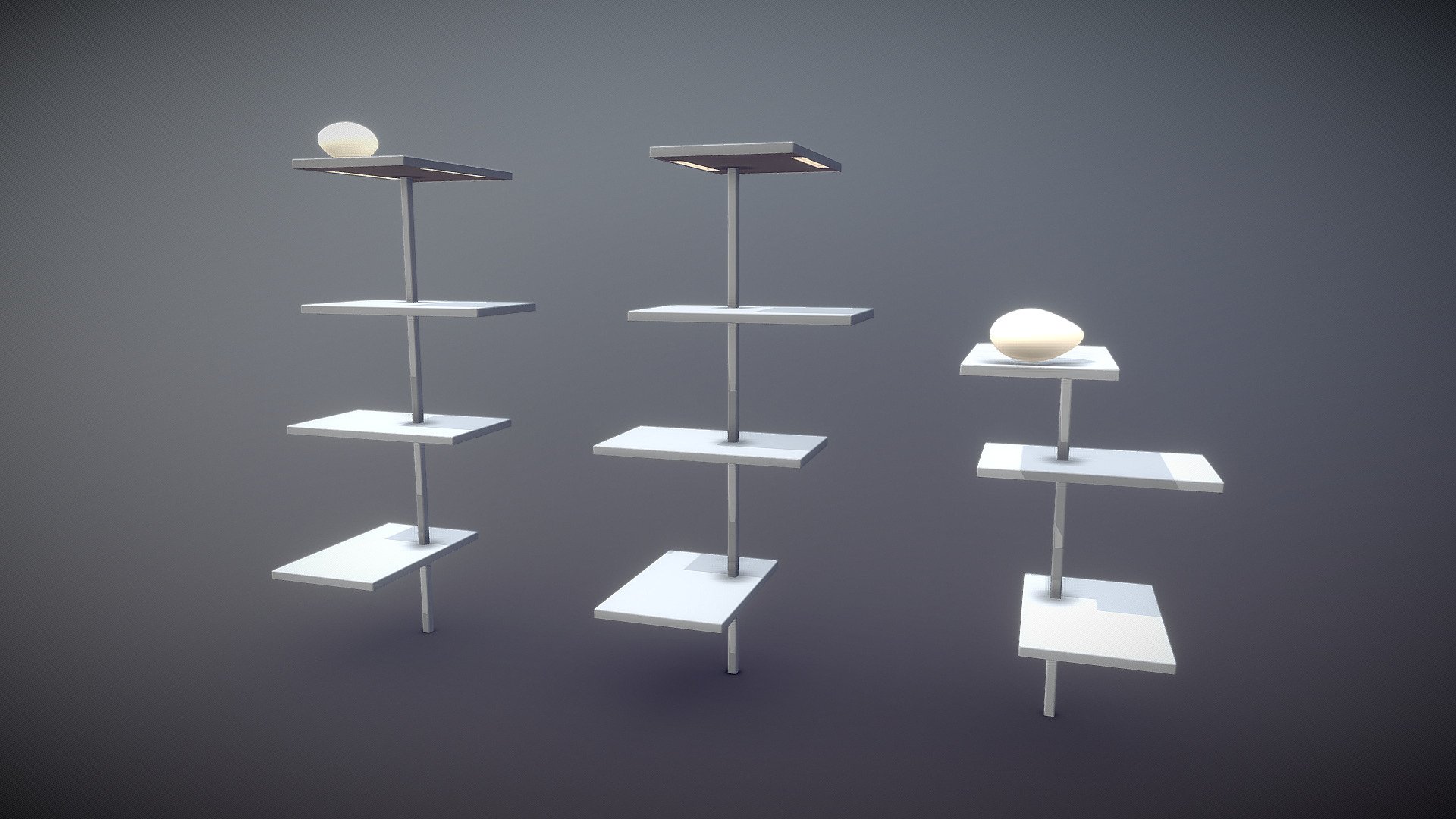 Vibia Suite Shelves - 3D model by mizrette [40135e4] - Sketchfab