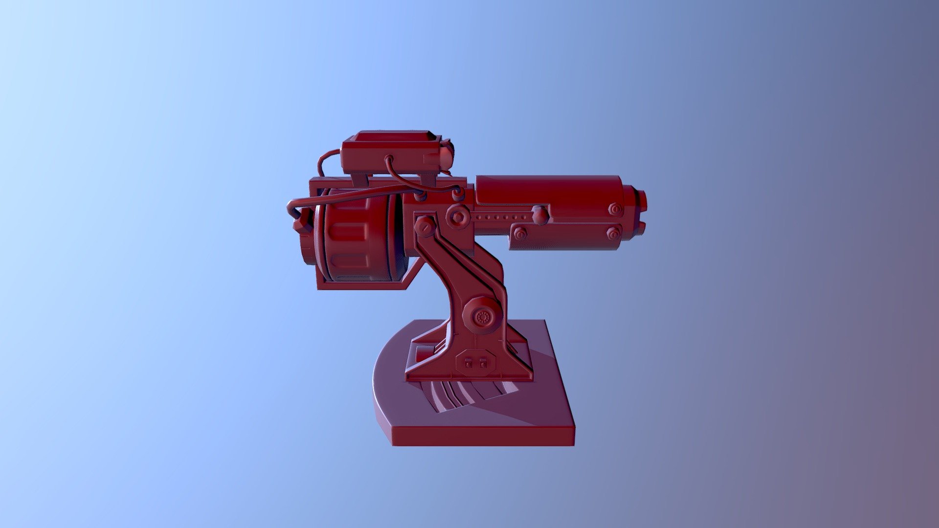 Fire Cannon - Download Free 3D model by azvor [4014158] - Sketchfab