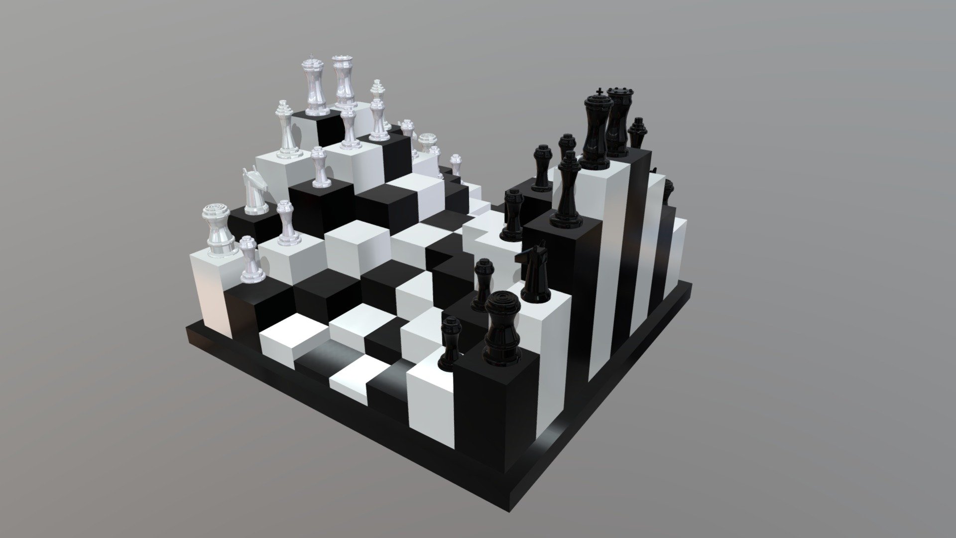 Duplex Master Chess - 3D model by tokeshavsoni [401467d] - Sketchfab