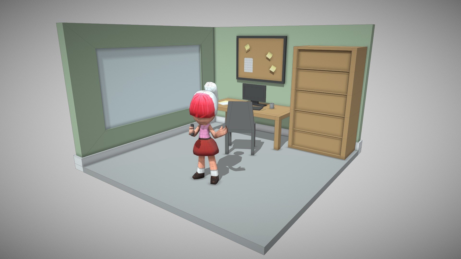 Erin In Scene - 3D model by Kam (@kamryn) [40161ba] - Sketchfab