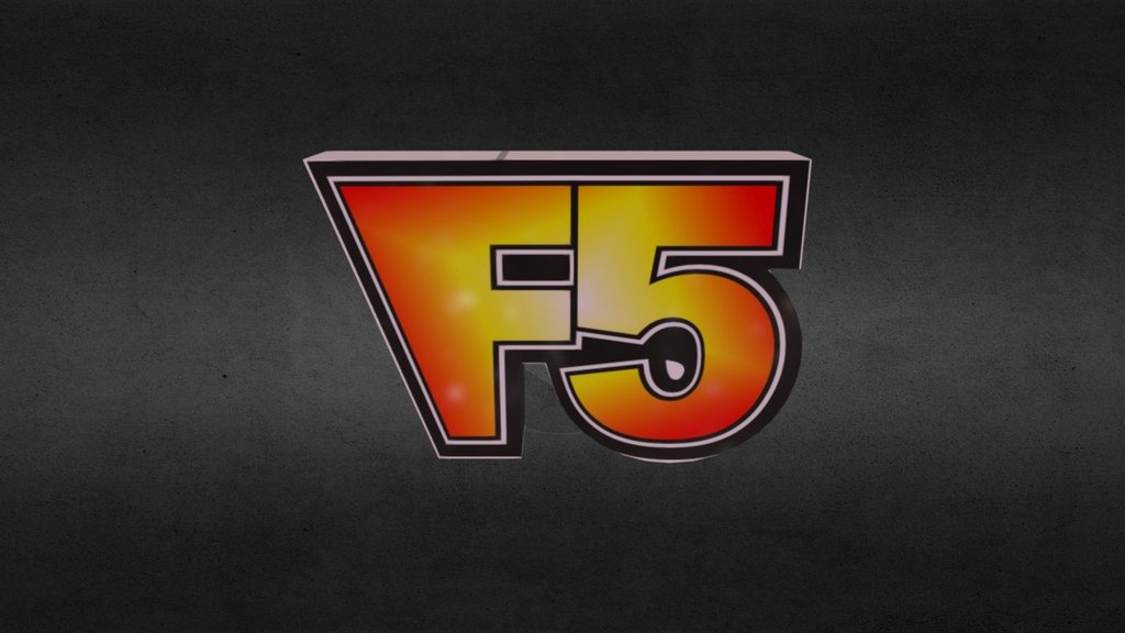 F5 Logotipo - 3D model by frankalmeidadesigner [401b1a1] - Sketchfab