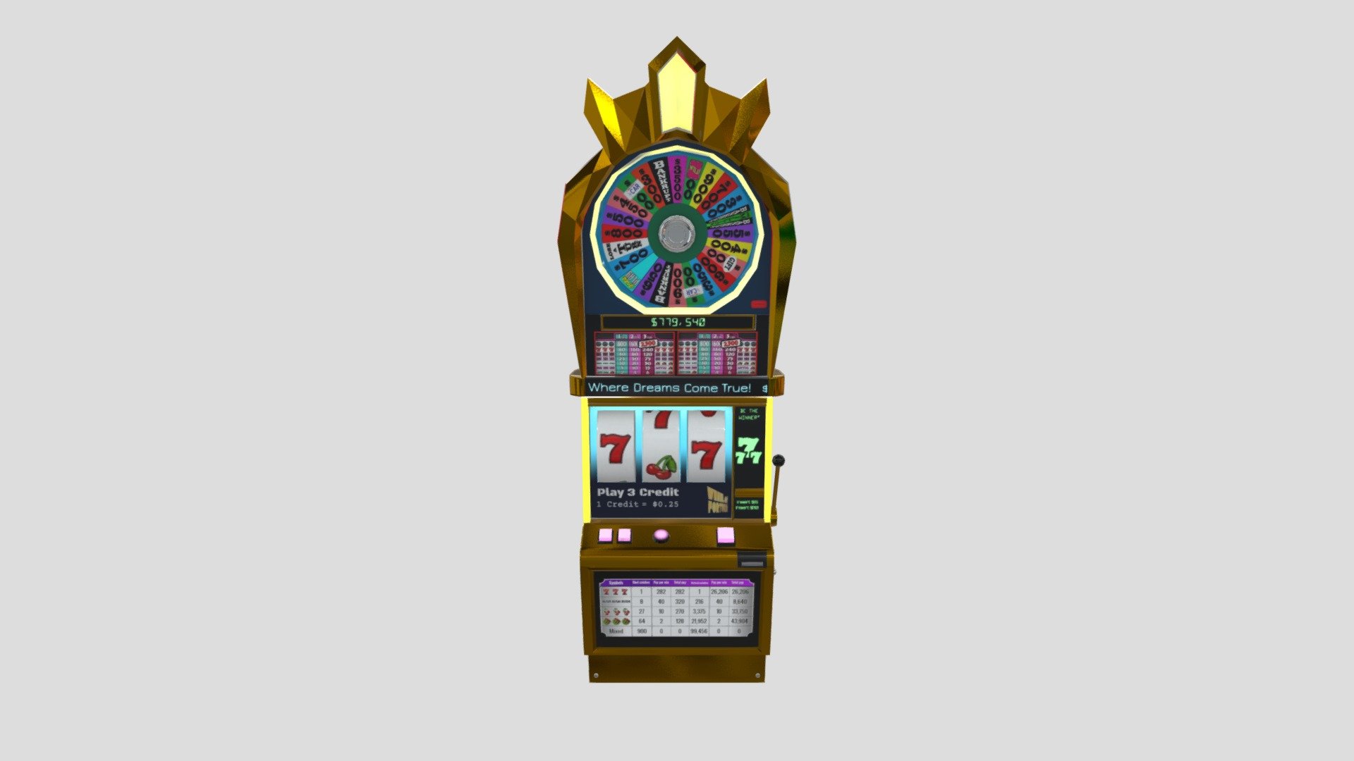 Slot Machine - 3D model by Sumin Kim (@sumin219kim) [401b2c4] - Sketchfab