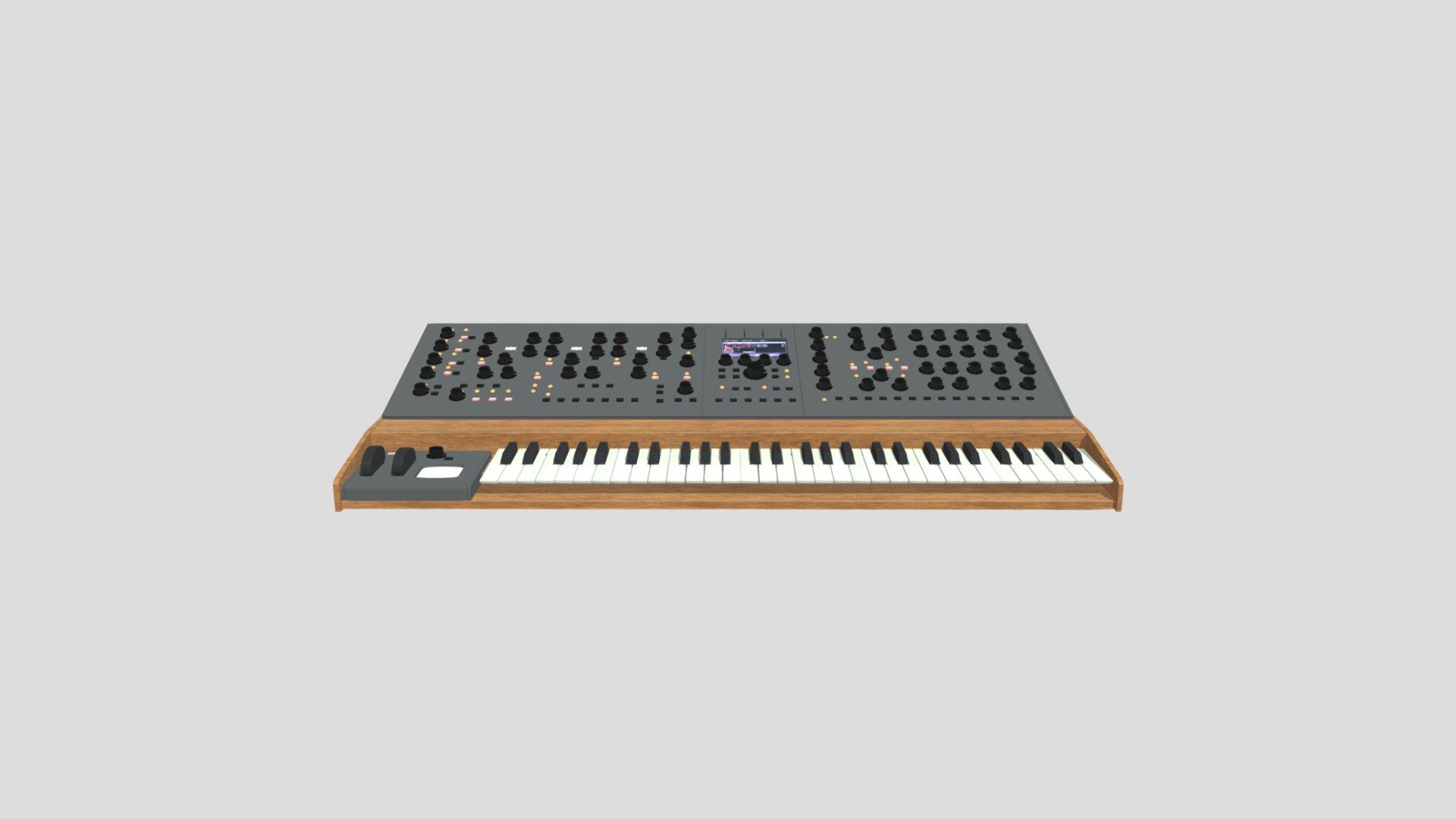 MOOG STYLE SYNTH - 3D model by castelloivan123 [401bc60] - Sketchfab
