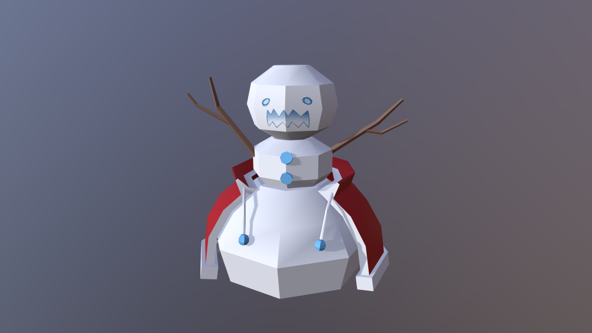 Snowman - 3D model by rainbow1212123 [401cef6] - Sketchfab