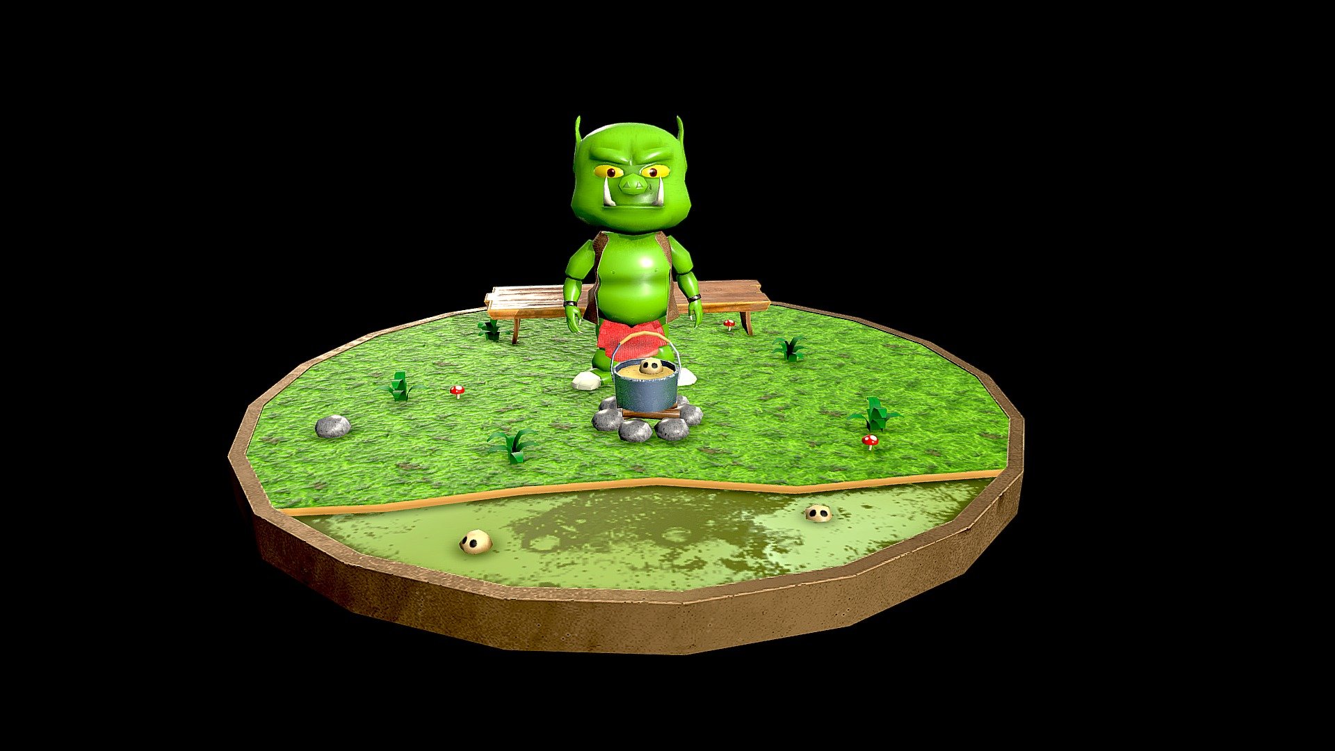 Troll Base - 3D model by Pablo D. Becerril (@pablobs182) [401d606 ...
