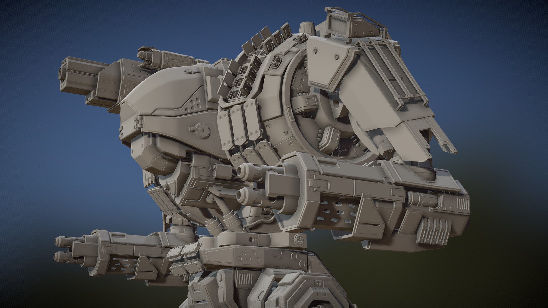 BA Mech - 3D model by Vlaad [402001a] - Sketchfab