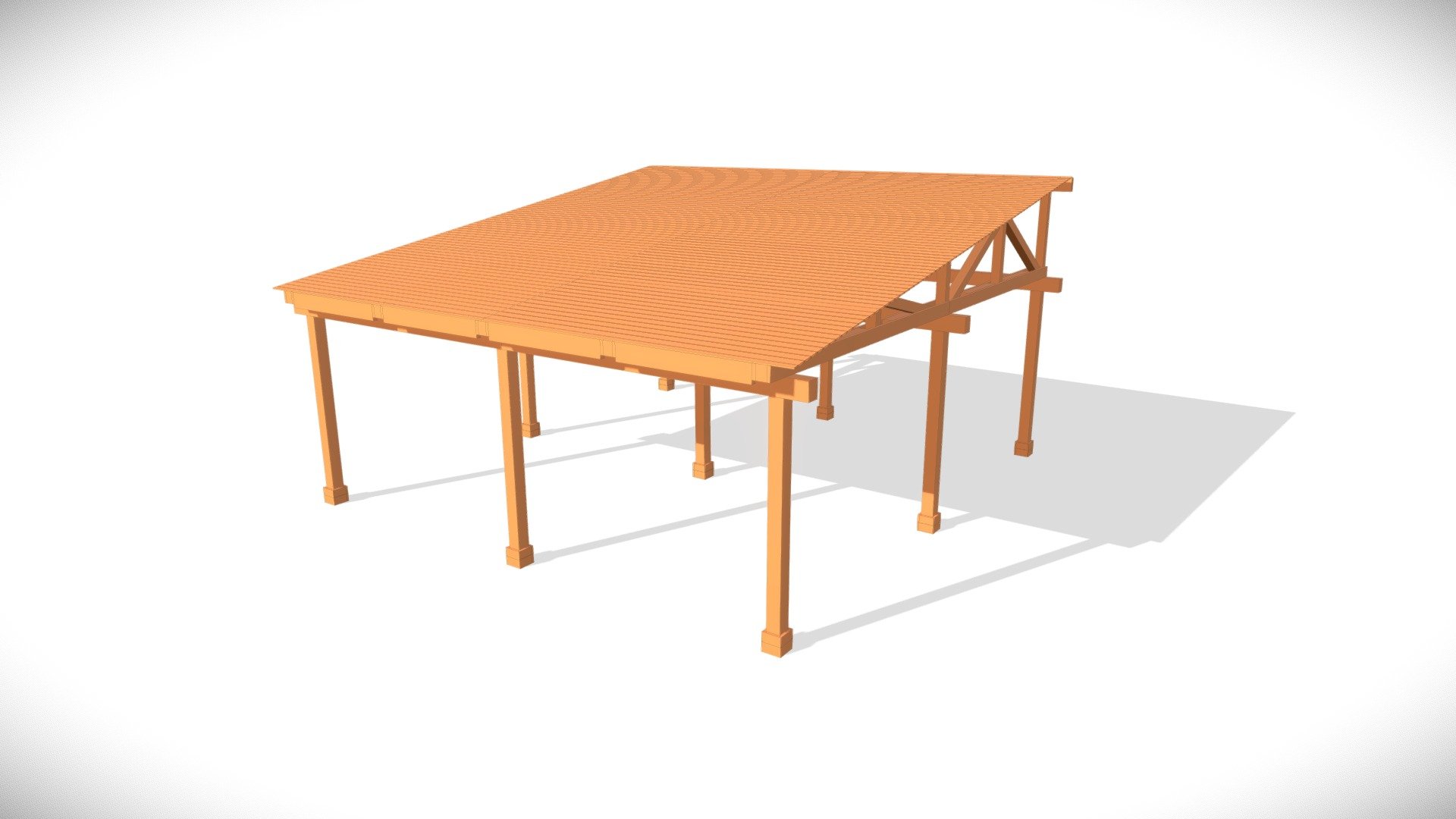 Custom Pavilion - 3D model by Forever Redwood Engineering Team [4021b0b ...