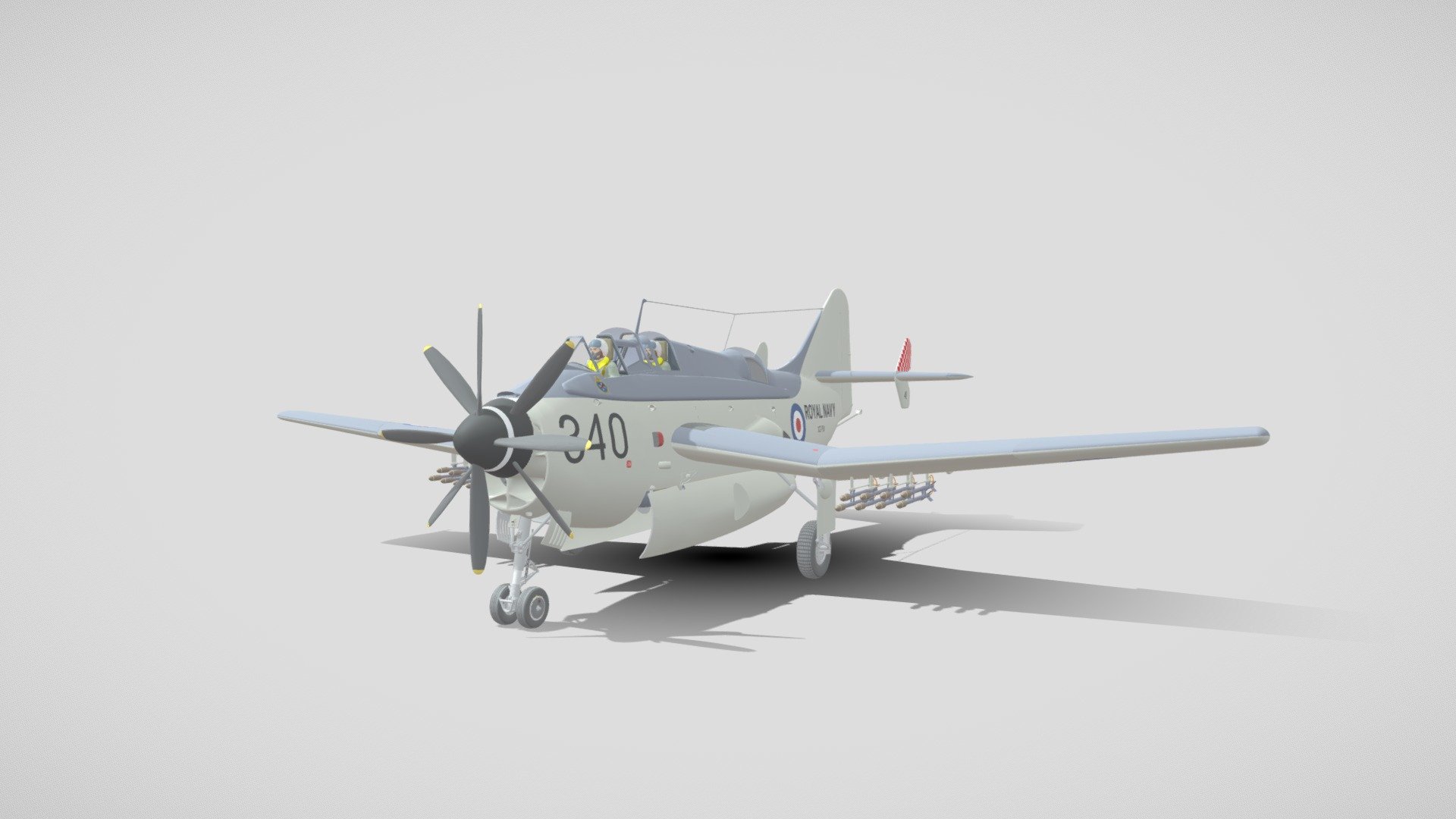 Fairey Gannet AS1 - Download Free 3D model by Ammar D. (@ammardhamiri1 ...