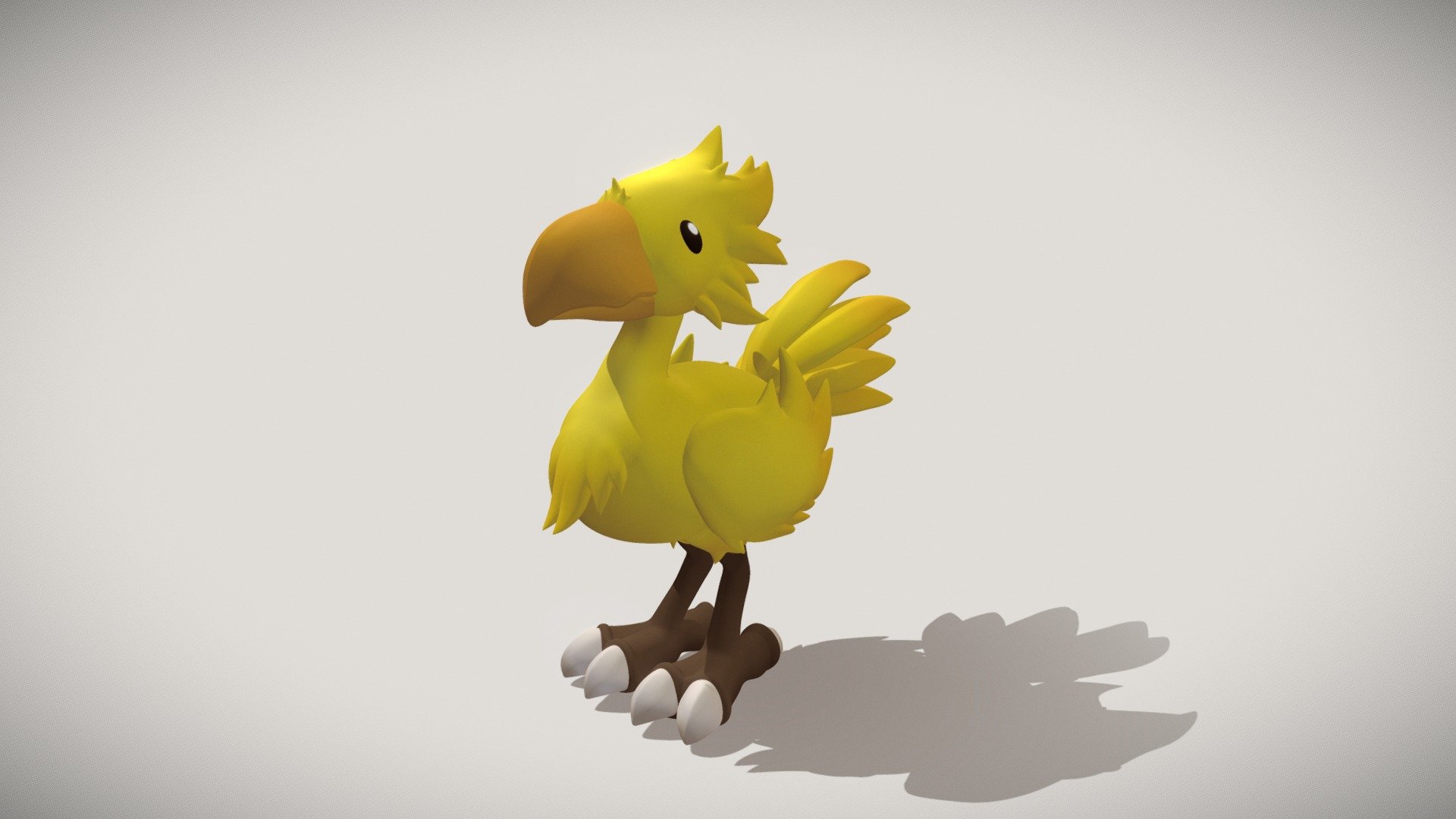 Chocobo Cartoon - Download Free 3D model by Akiryuu [40282d5] - Sketchfab