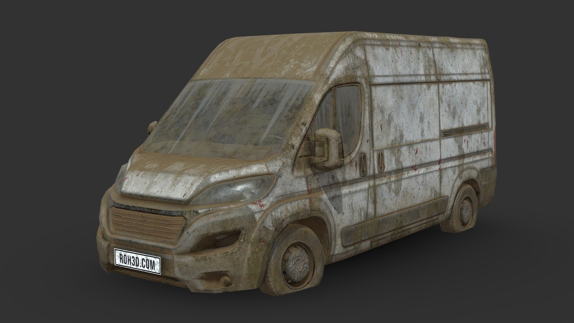 Abandoned Car - FIAT Ducato Van - Buy Royalty Free 3D model by ROH3D ...
