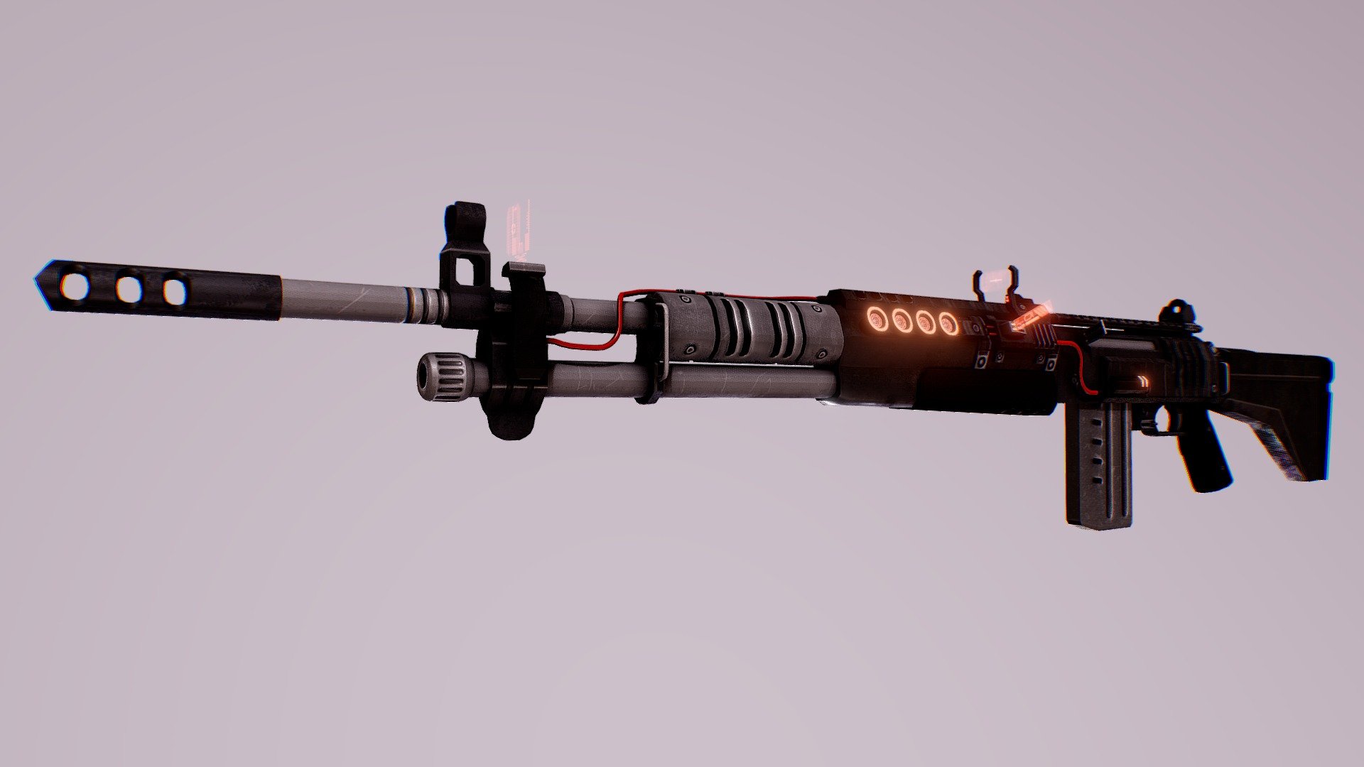 SPX-80 Rifle - 3D model by Adam C. (@IcoHarbinger) [402b8fd] - Sketchfab