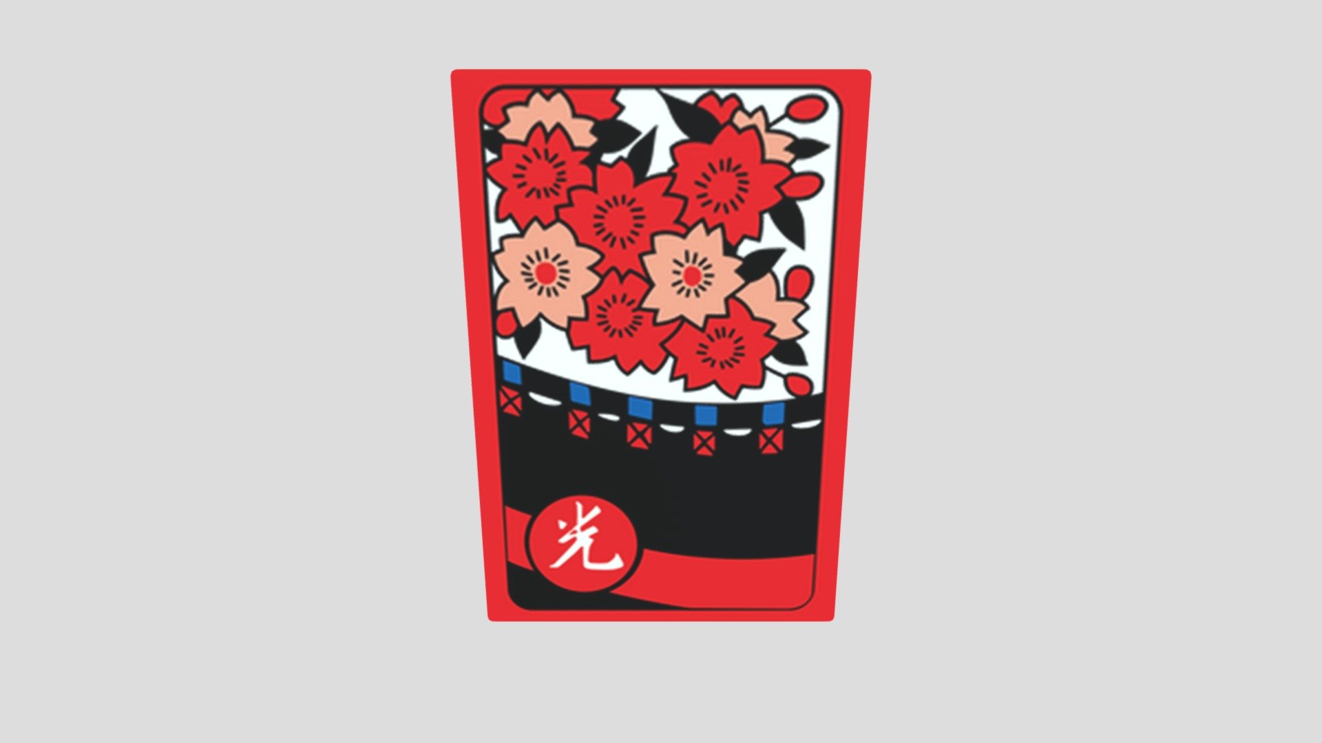 hwatu card, sakura - Download Free 3D model by haruhic192 [402e35a ...