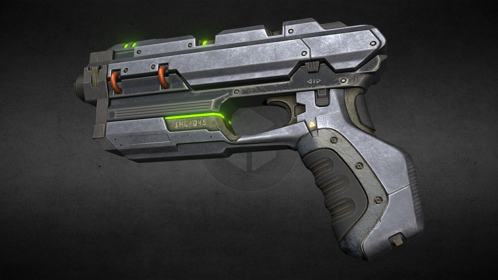 Impulse hand gun - 3D model by CraftworkMobile [402efa2] - Sketchfab