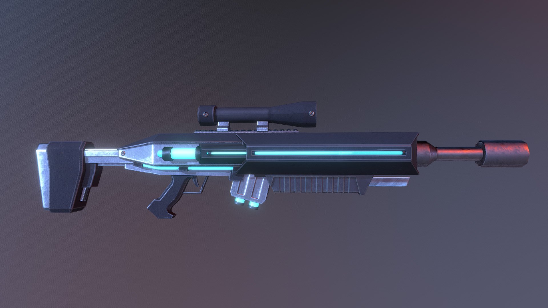 Cyberpunk gun - 3D model by TheLorry [402ffa4] - Sketchfab