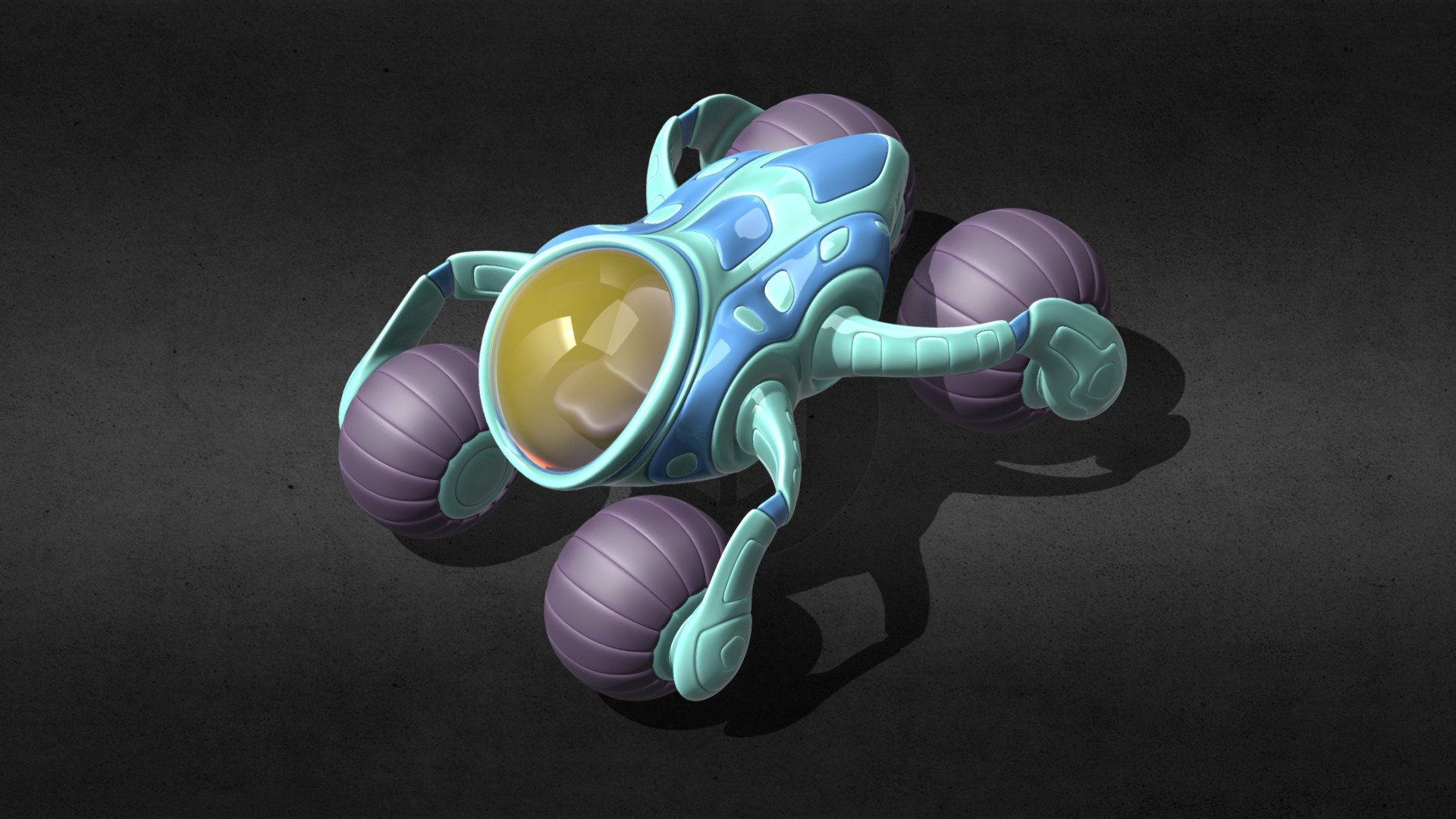 Bug-car sci-fi vehicle sketch (original concept) - Buy Royalty Free 3D ...