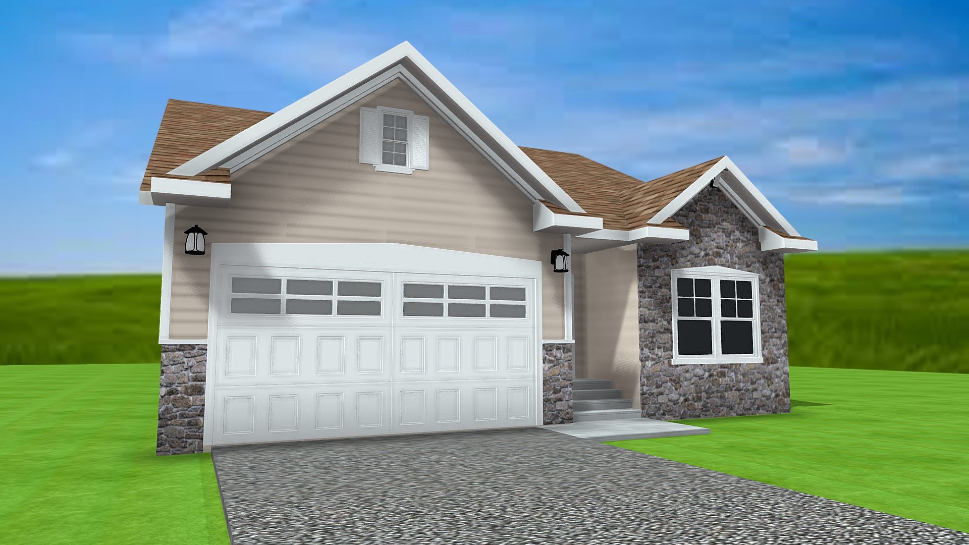 Belclair 2 - 360 spin model of 3D house - 3D model by Render3DQuick ...