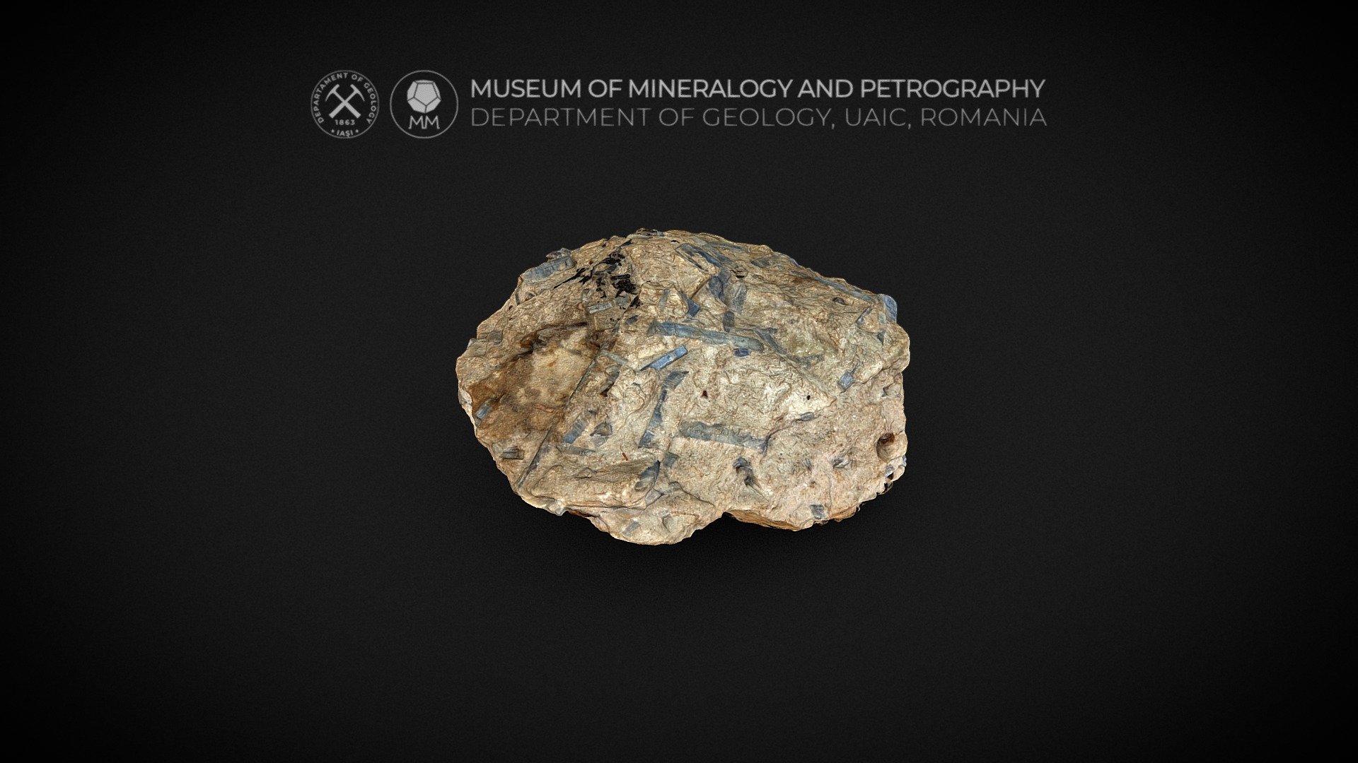 Kyanite crystals on Paragonite Schist matrix - 3D model by Museum of ...
