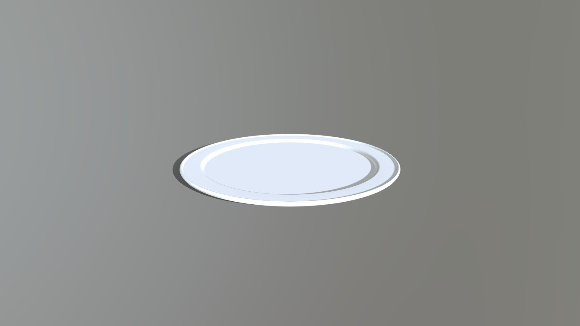 White Ceramic Plate - Download Free 3D model by sterost [4036111 ...