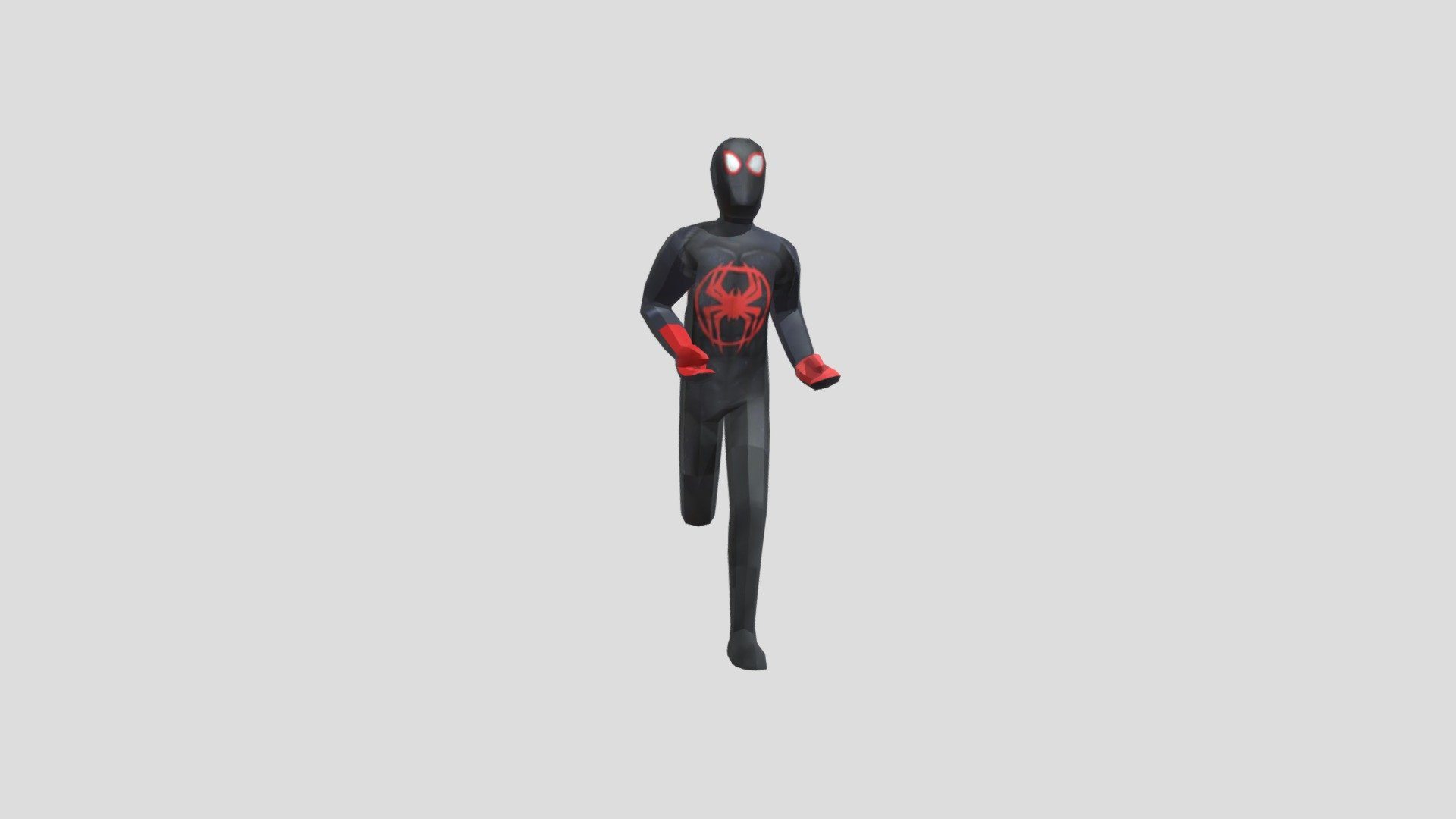 Spiderman miles Running 3d fts - Download Free 3D model by sunnykhude ...