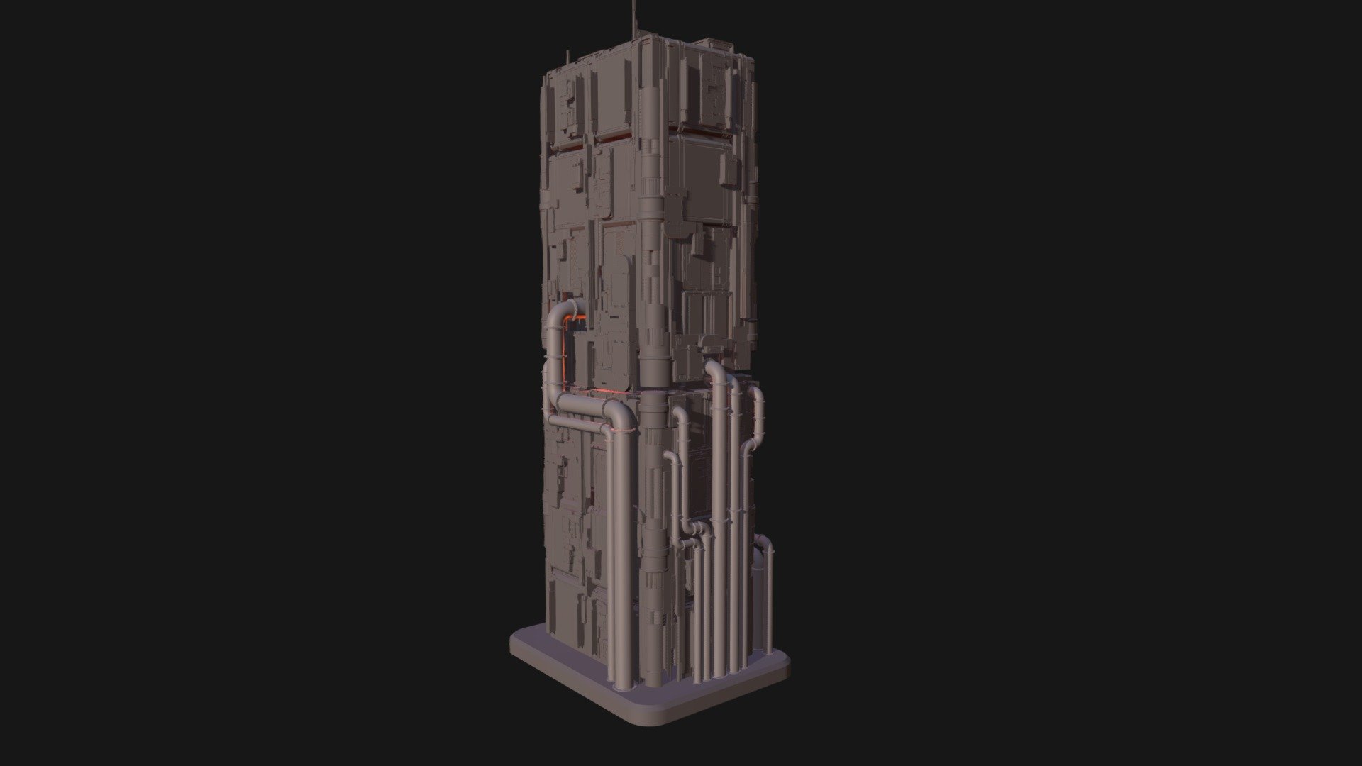 KBE002b Refining Tower - Download Free 3D model by d880 (@distance880) [40382c7] - Sketchfab