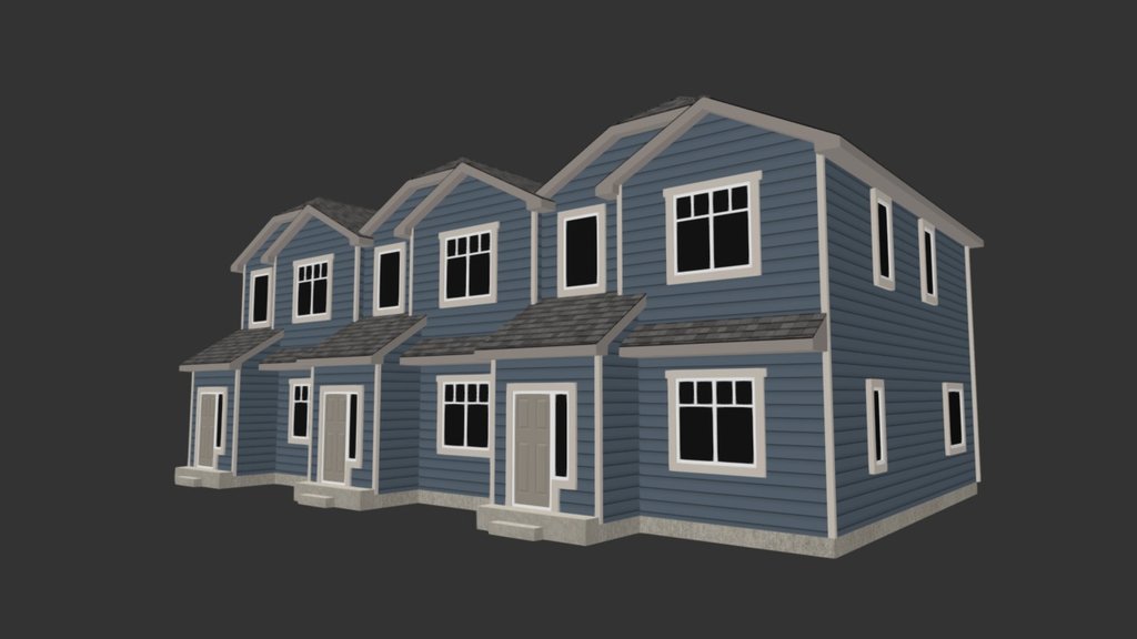 Row House V3 - 3D model by Imagine3D [4038375] - Sketchfab