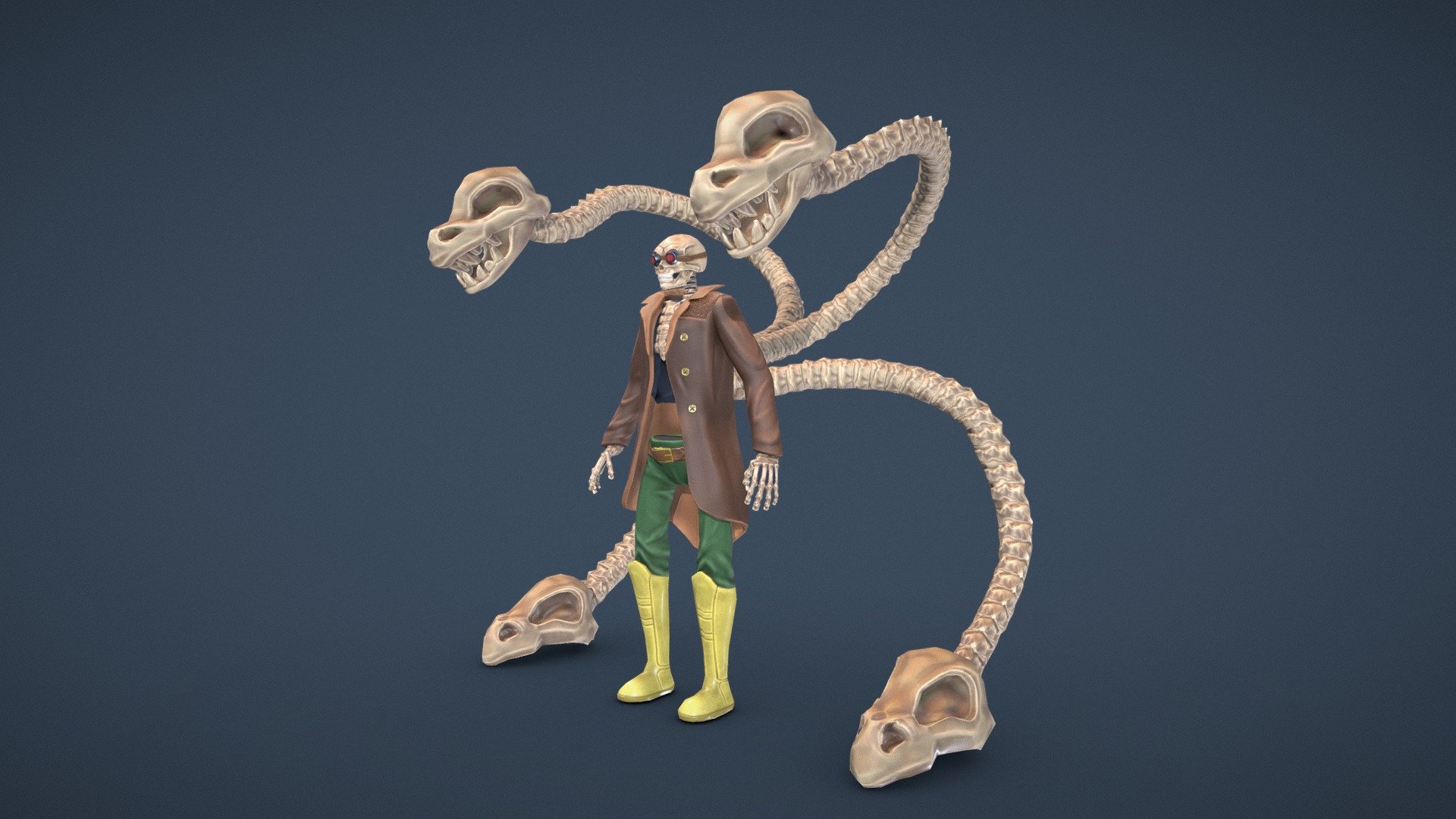 Dr.Octopus (squeleton) - 3D model by Heerinckx_Nathan [4041cbf] - Sketchfab