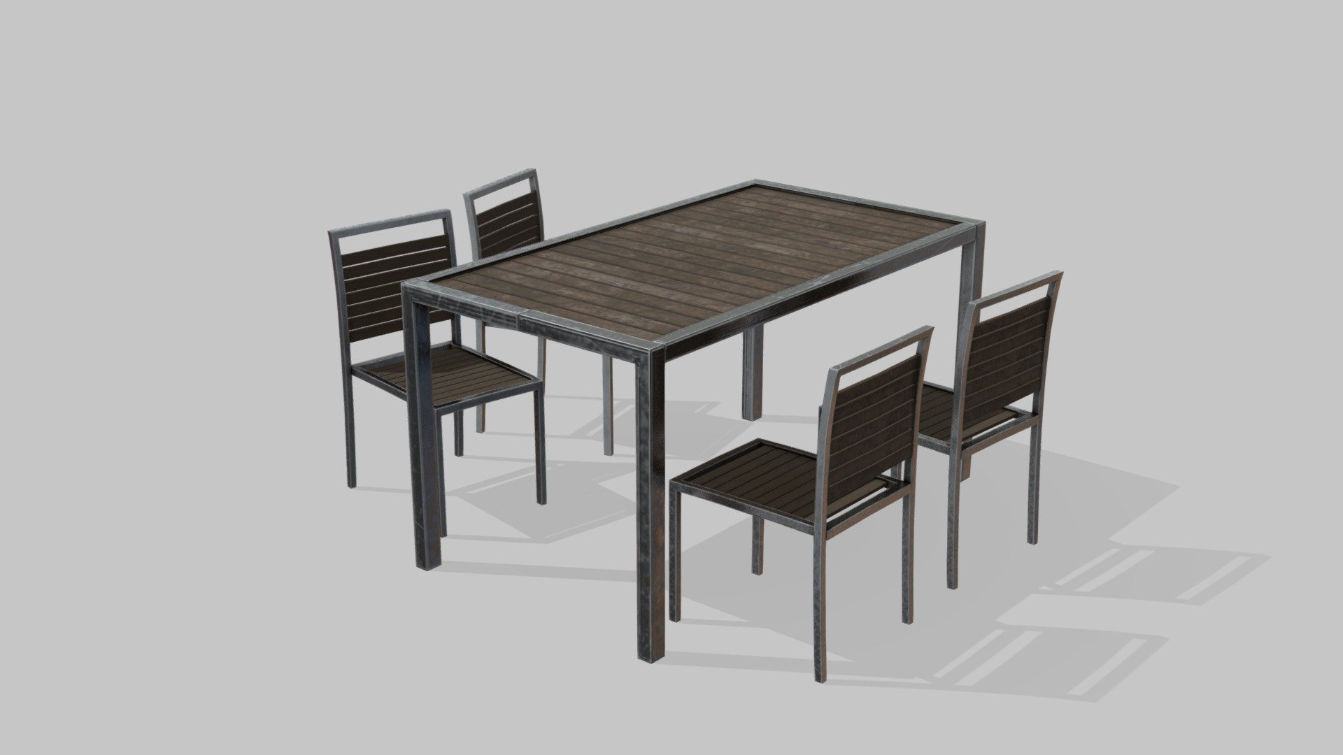 Modern Outdoor Table - Download Free 3D model by Pukka Films ...