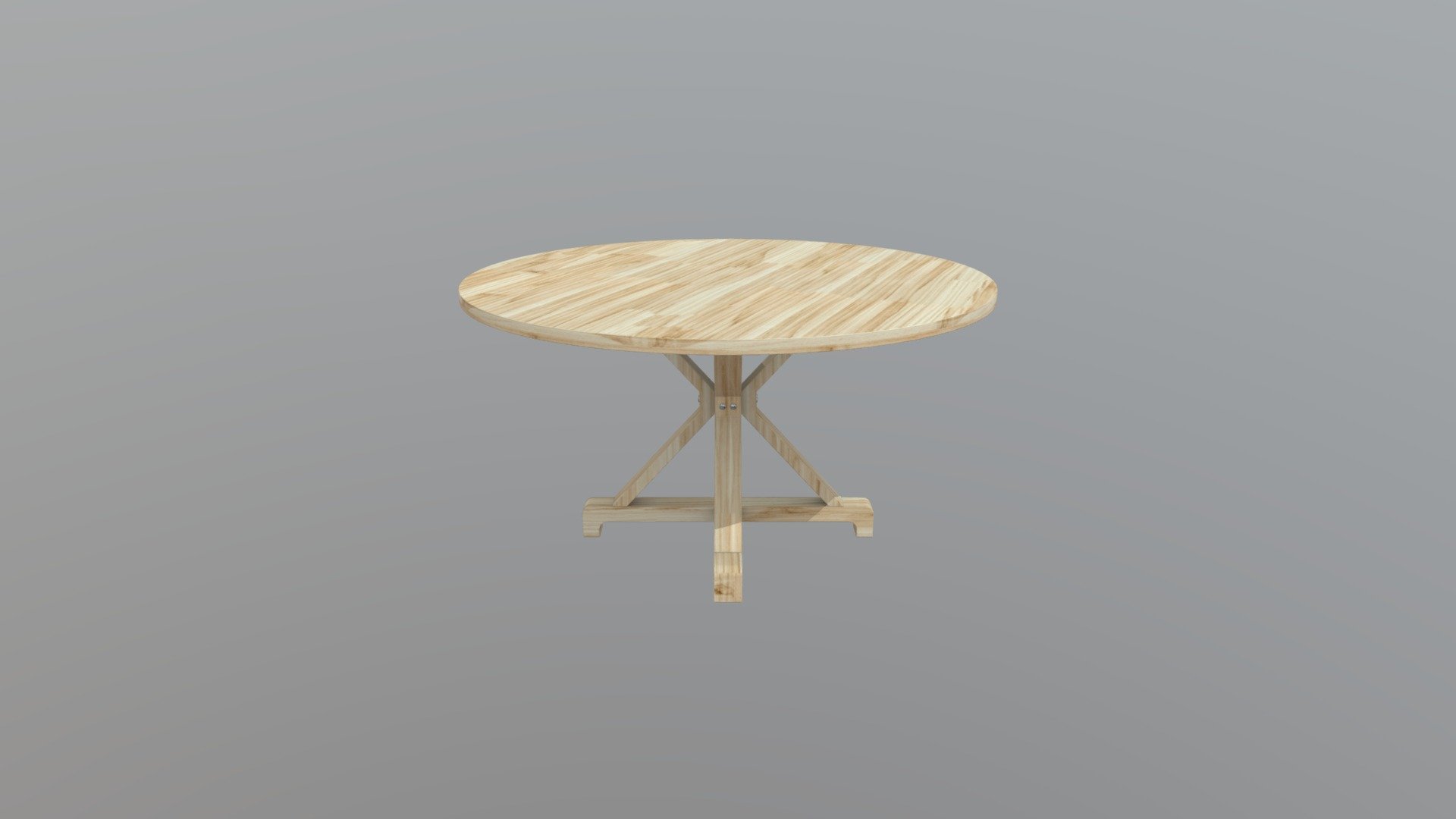 Round Table Round Table V4 3D Model VR AR PBR - 3D model by ...