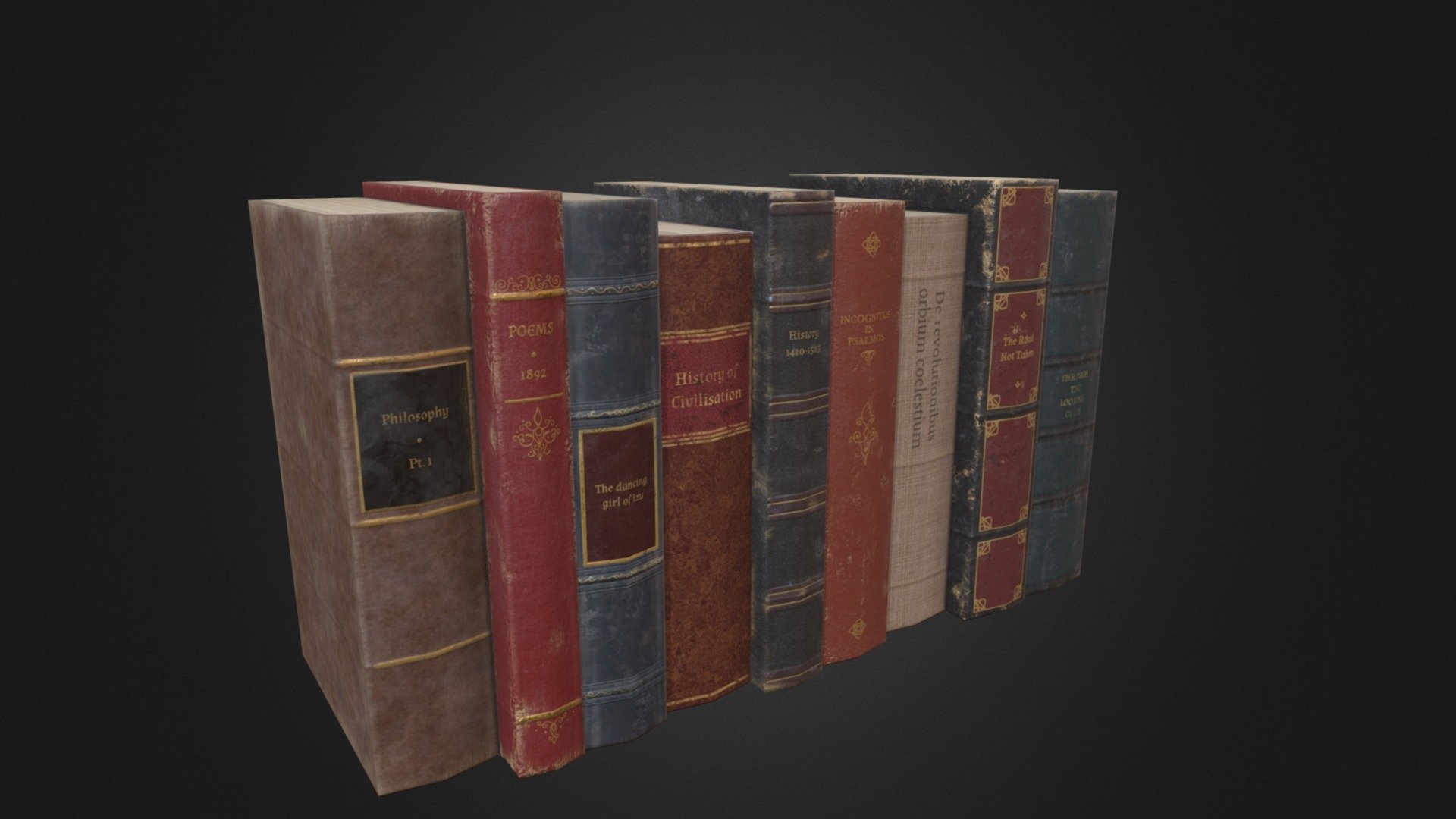 Old Books - 3D model by wwoyda [404b5d1] - Sketchfab